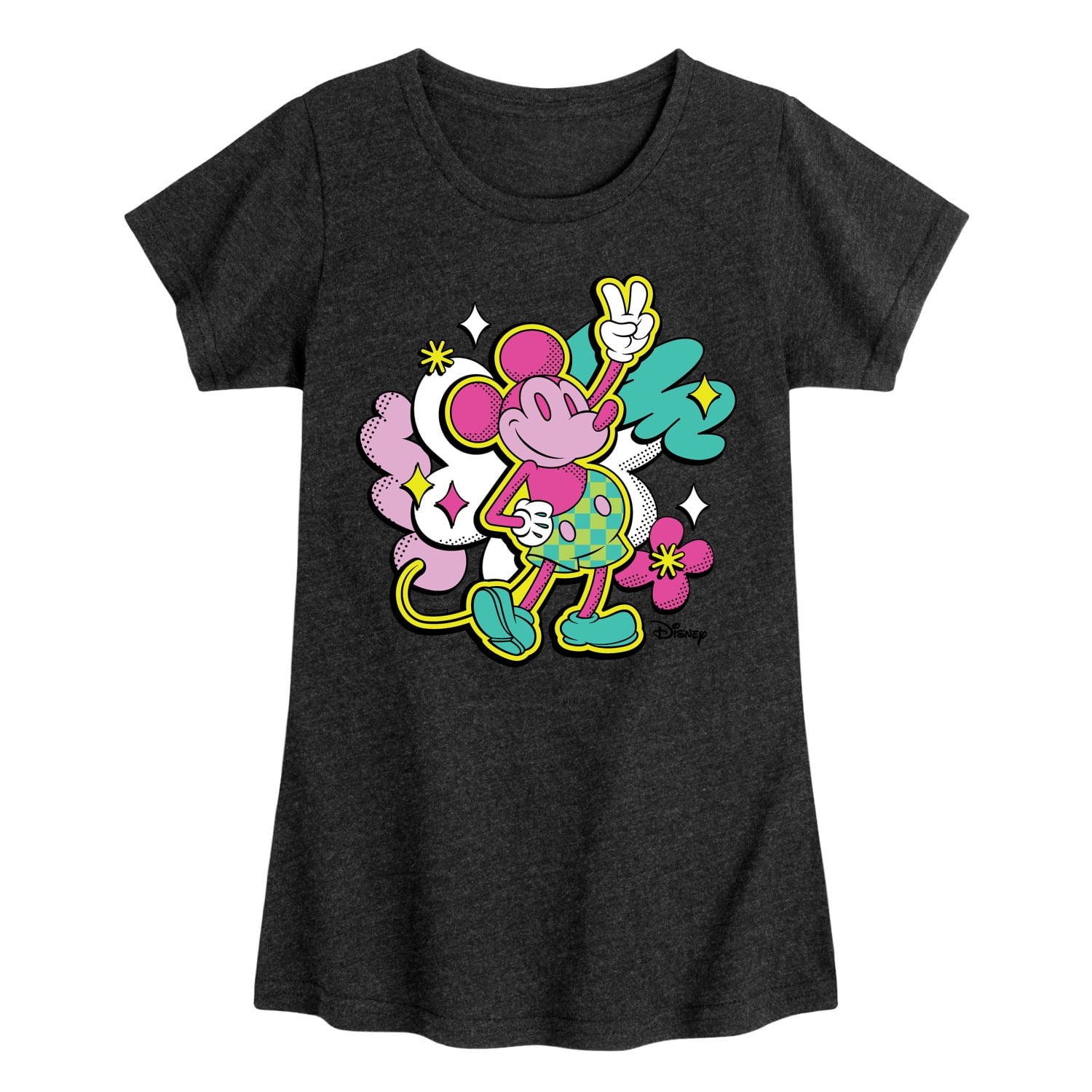 Disney - Mickey Mouse - Peace To You - Toddler & Youth Girls Short ...