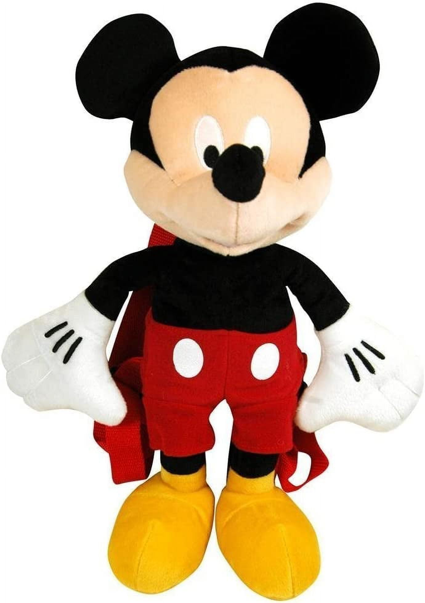 Disney Mickey Mouse Plush Backpack 16In - Walmart.com