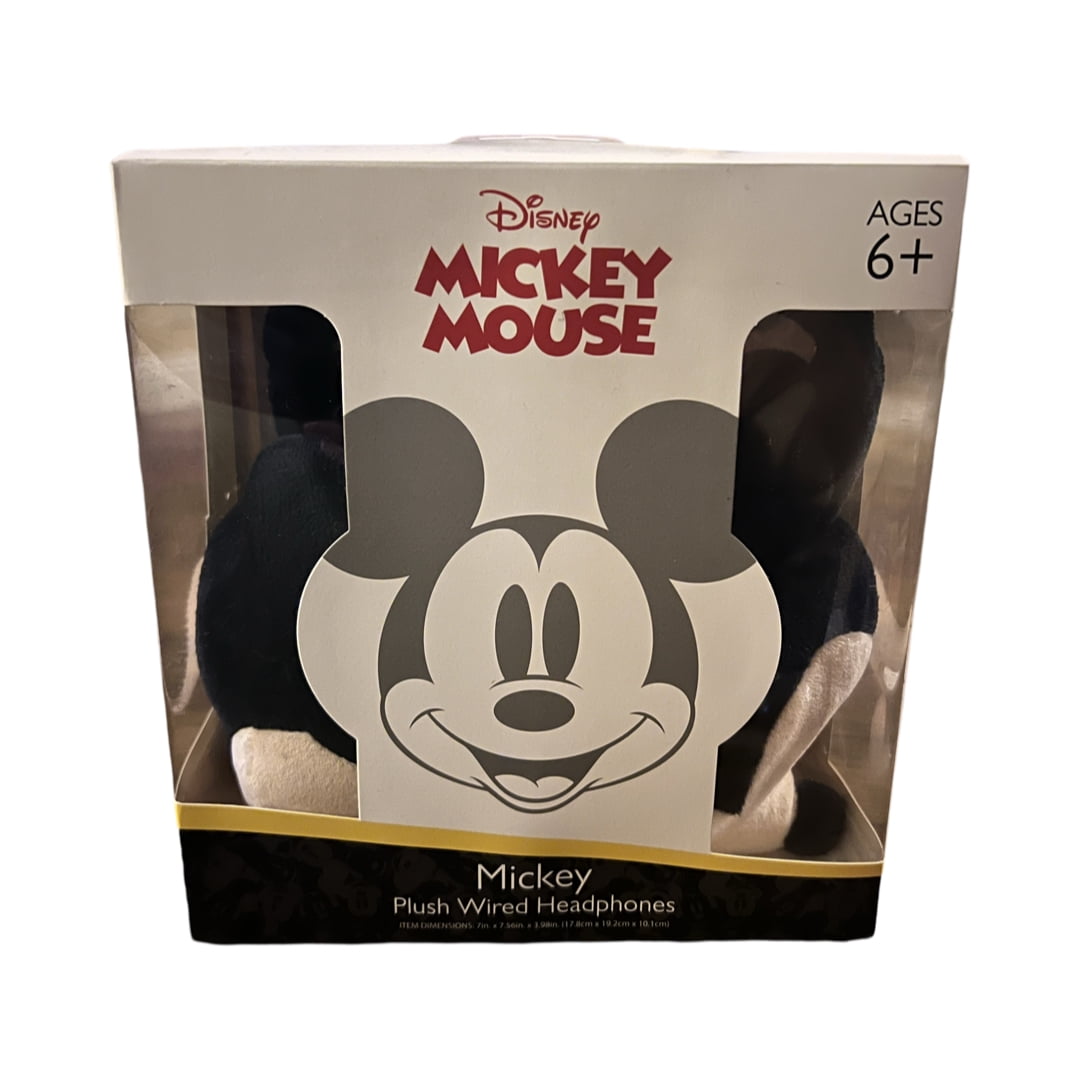Disney Mickey Mouse Plush Wired Headphones - Walmart.com