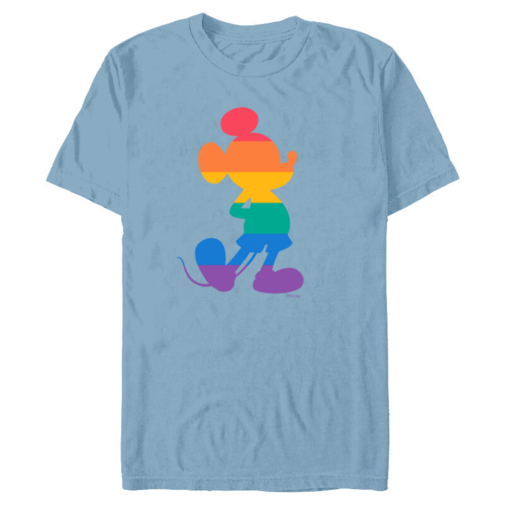Disney Mickey Mouse Pride Classic Pose Rainbow Icon Fill - Short Sleeve ...