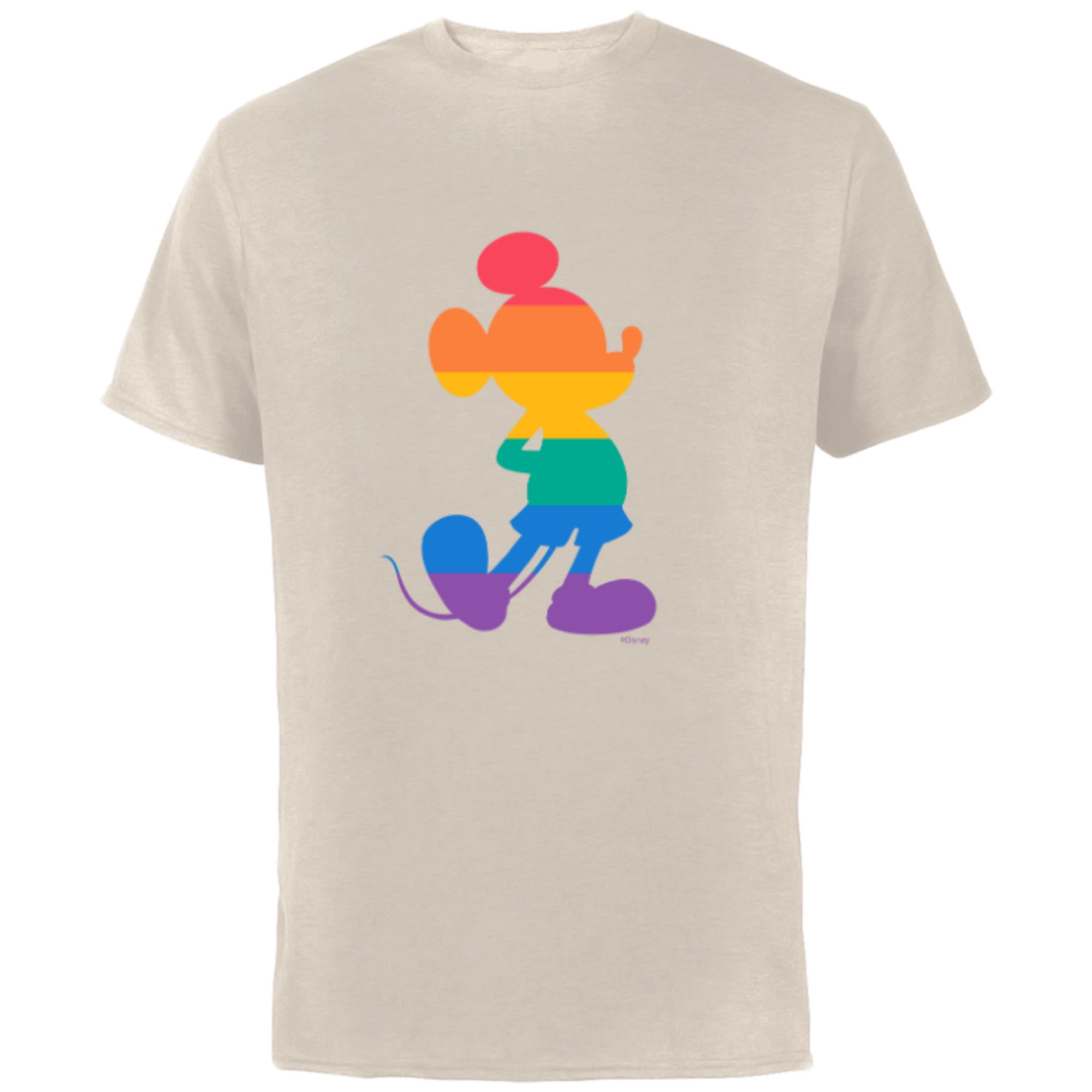 Disney Mickey Mouse Pride Classic Pose Rainbow Icon Fill - Short Sleeve ...