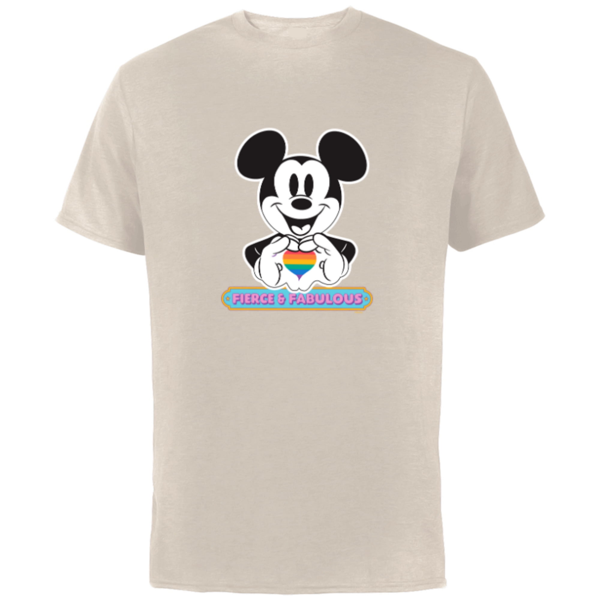 Disney Mickey Mouse Pride Fierce & Fabulous Rainbow Heart - Short ...
