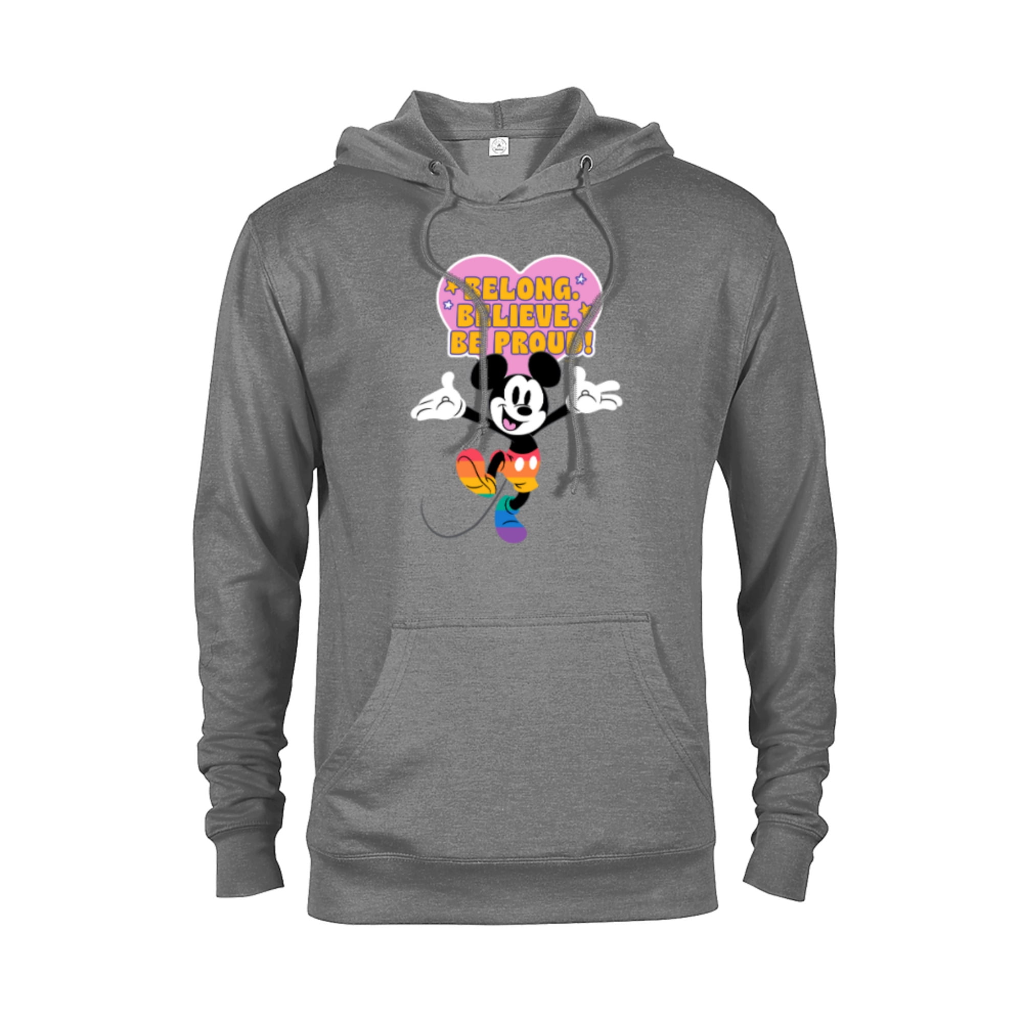 Disney Mickey Mouse Pride Rainbow Belong Believe Be Proud! - Pullover ...