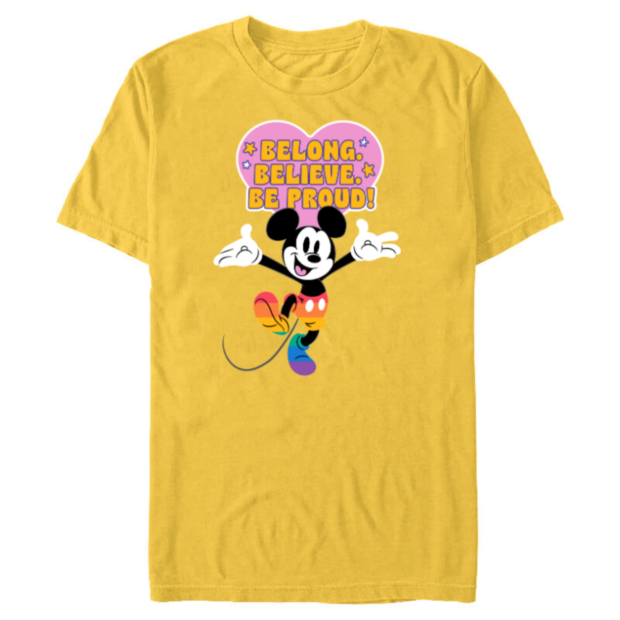 Disney Mickey Mouse Pride Rainbow Belong Believe Be Proud! - Short ...