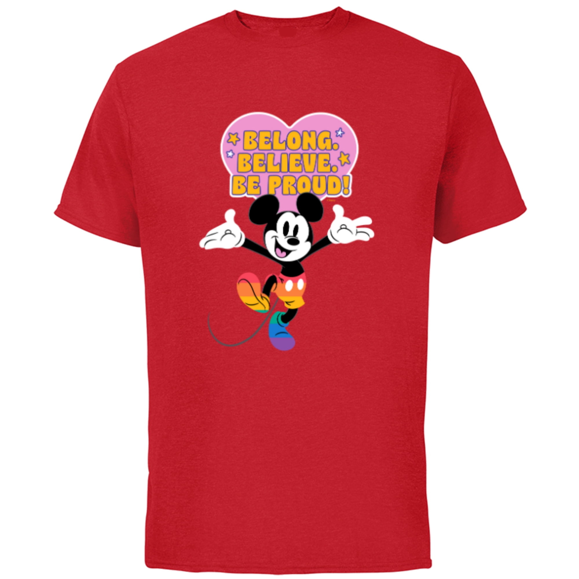 Disney Mickey Mouse Pride Rainbow Belong Believe Be Proud! - Short ...