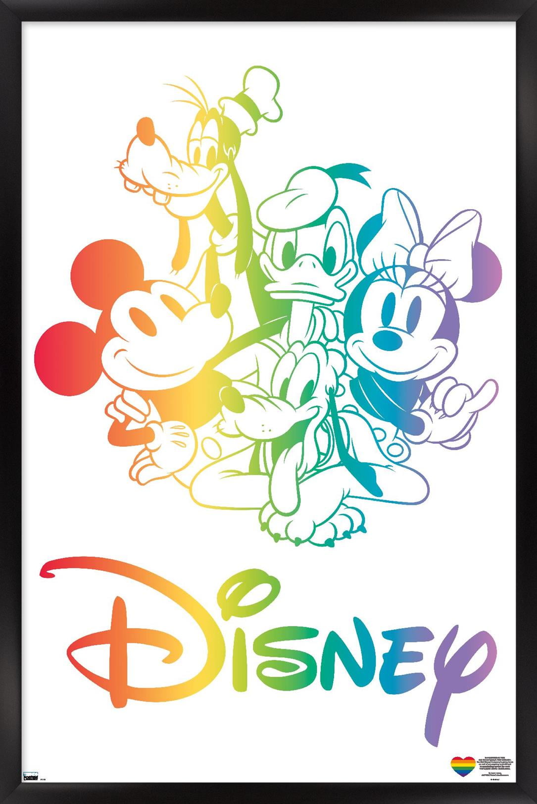 Disney Mickey Mouse - Pride Wall Poster, 14.725" x 22.375" Framed ...