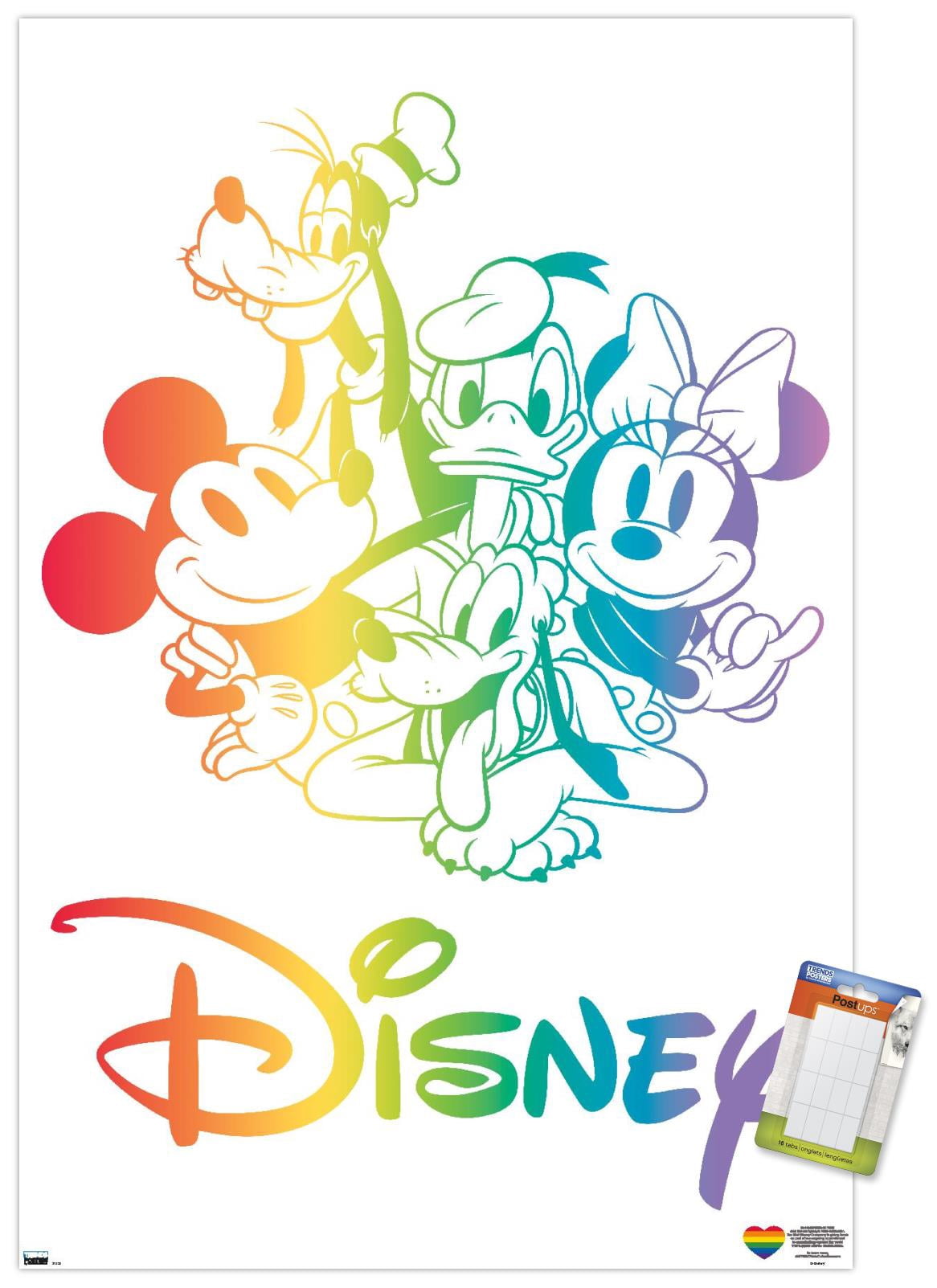 Disney Mickey Mouse - Pride Wall Poster, 14.725" x 22.375" - Walmart.com