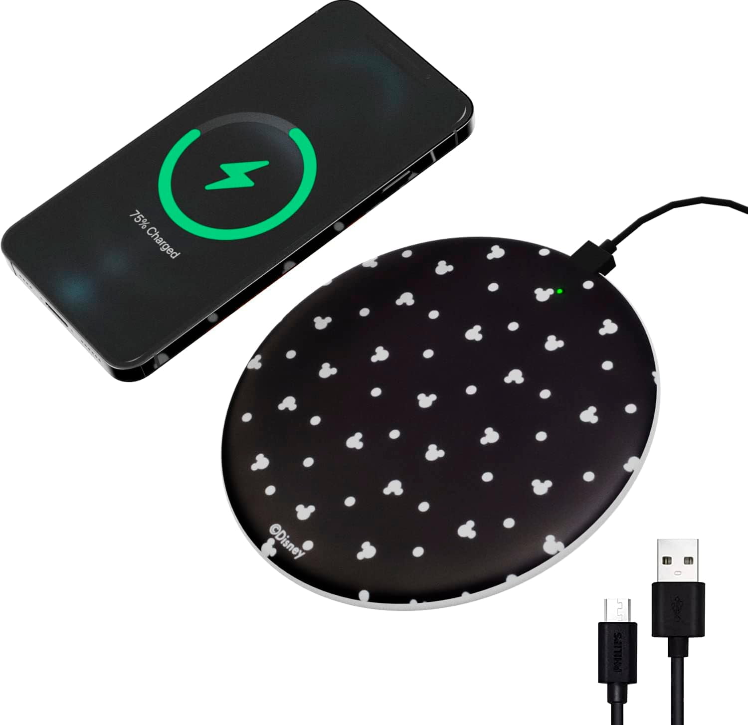 Disney Mickey Mouse QI Wireless Charger Portable Charging Station ...