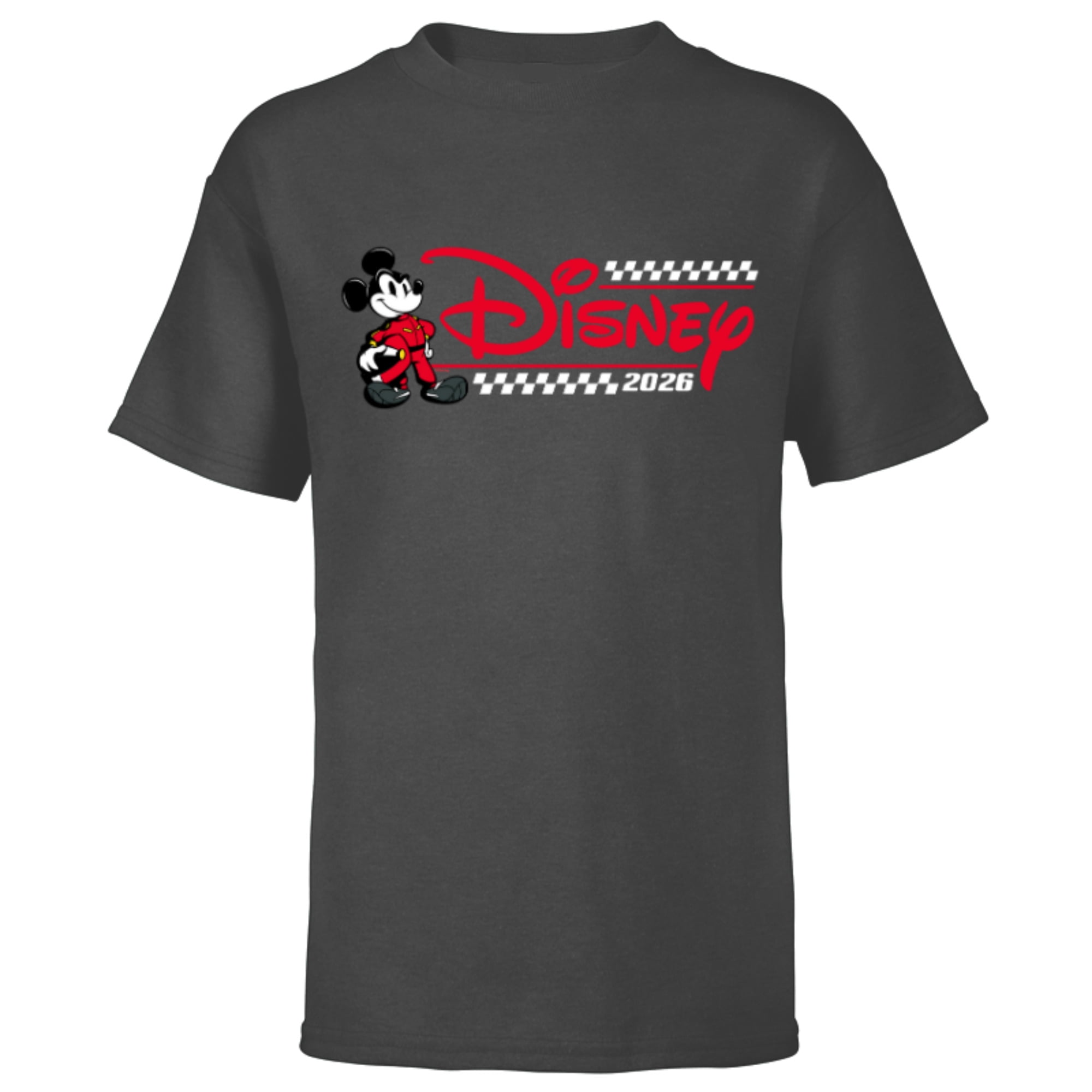 Disney Mickey Mouse Race Car Driver Racing Flag Logo 2026 - Short ...