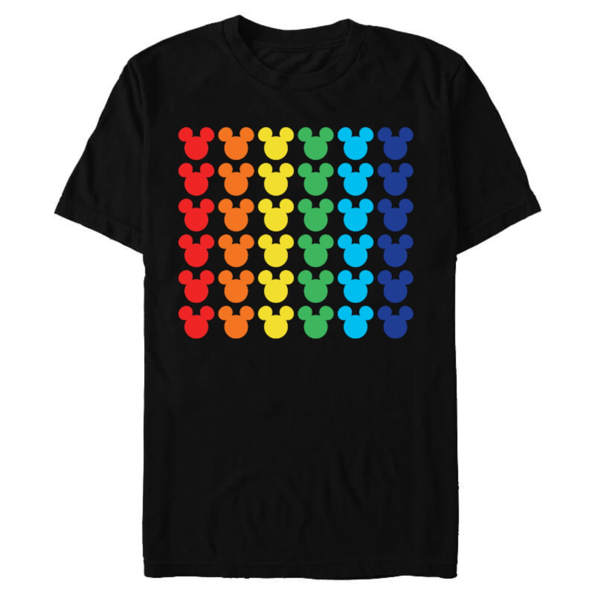 Disney Mickey Mouse Rainbow Icons - Short Sleeve Blended T-Shirt for ...