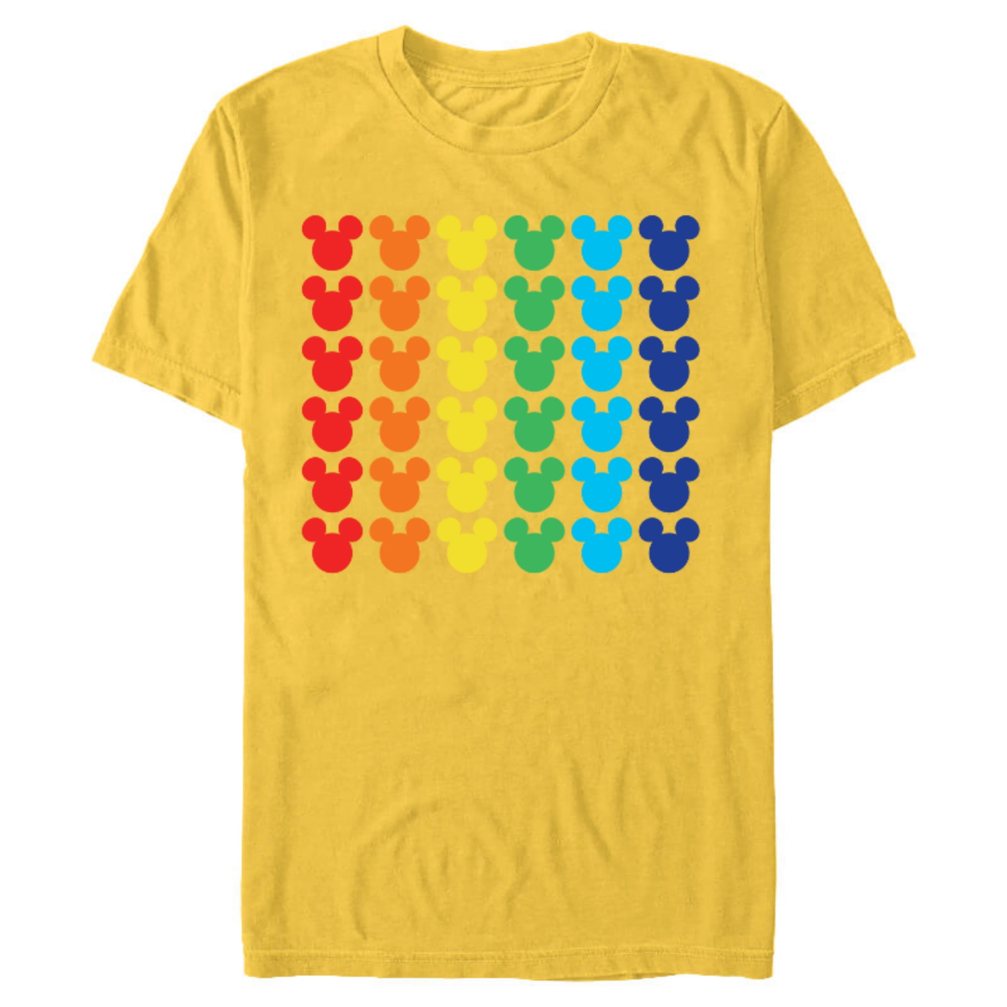 Disney Mickey Mouse Rainbow Icons - Short Sleeve Blended T-Shirt for ...