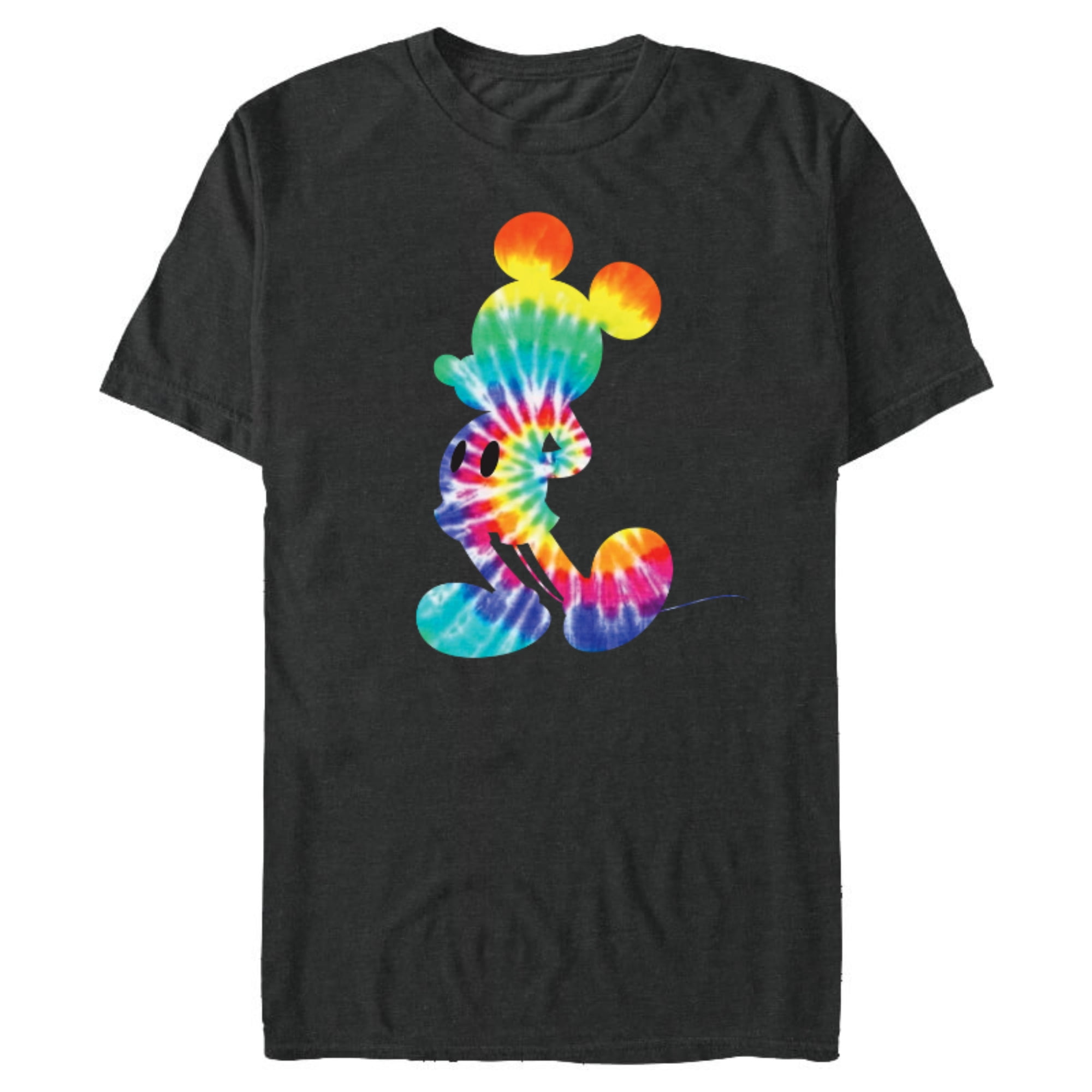 Disney Mickey Mouse Rainbow Tie Dye - Short Sleeve Blended T-Shirt for ...