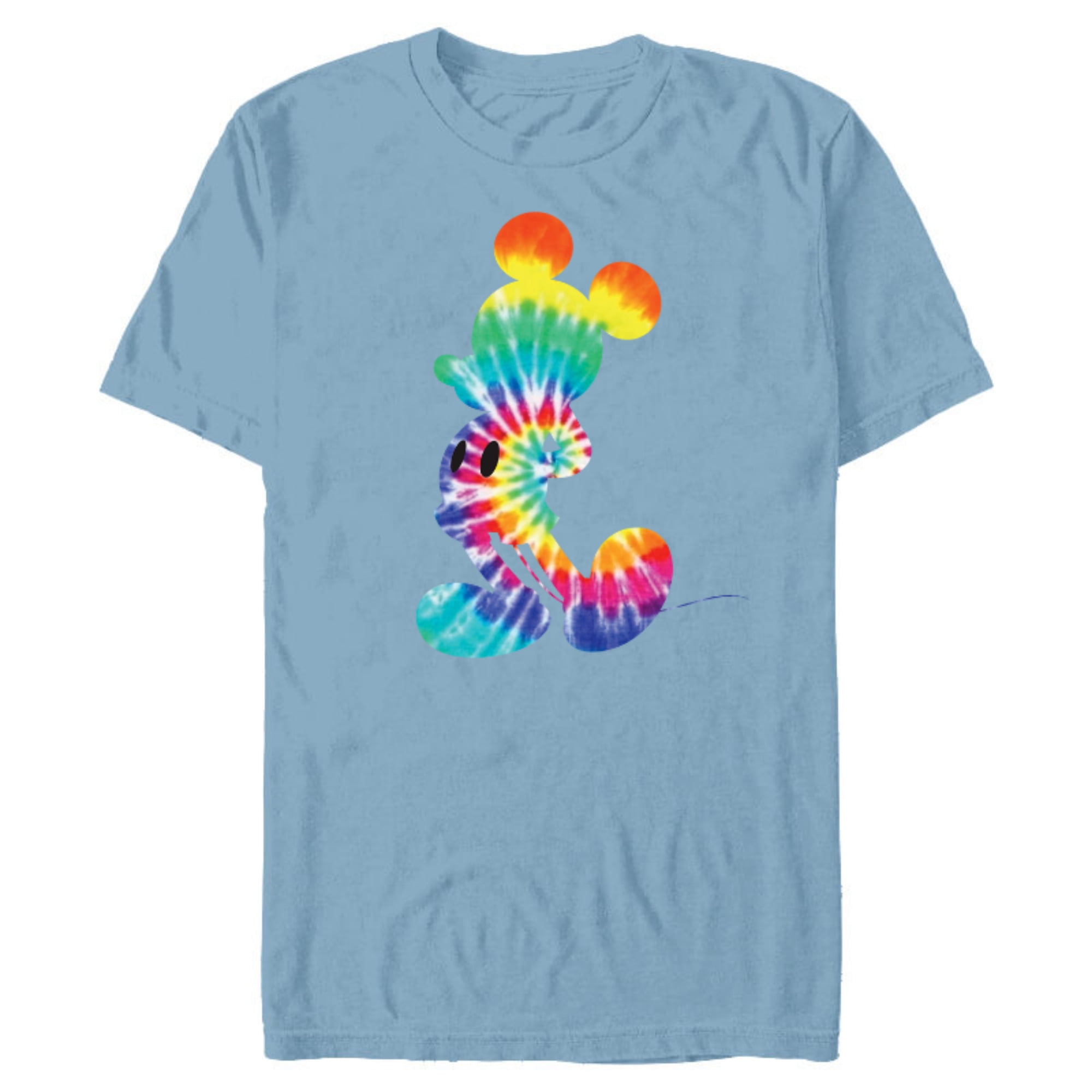 Disney Mickey Mouse Rainbow Tie Dye - Short Sleeve Blended T-Shirt for ...
