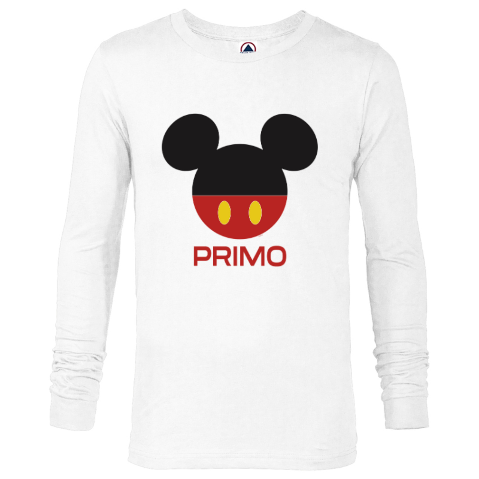 Disney Mickey Mouse Red Shorts Icon Primo Familia Spanish- Long Sleeve ...