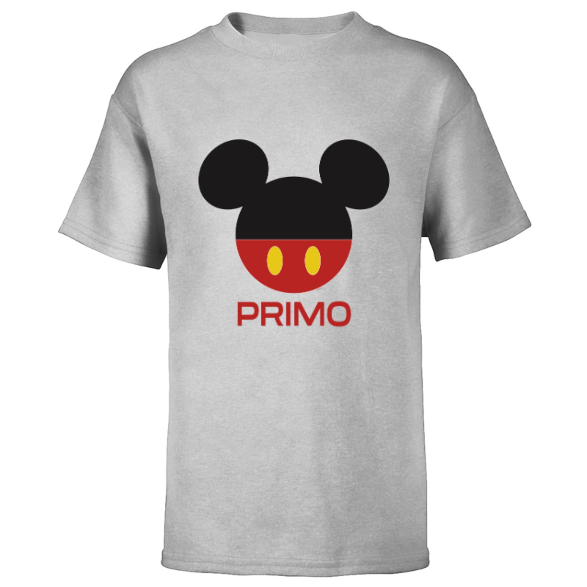 Disney Mickey Mouse Red Shorts Icon Primo Familia Spanish- Short Sleeve ...