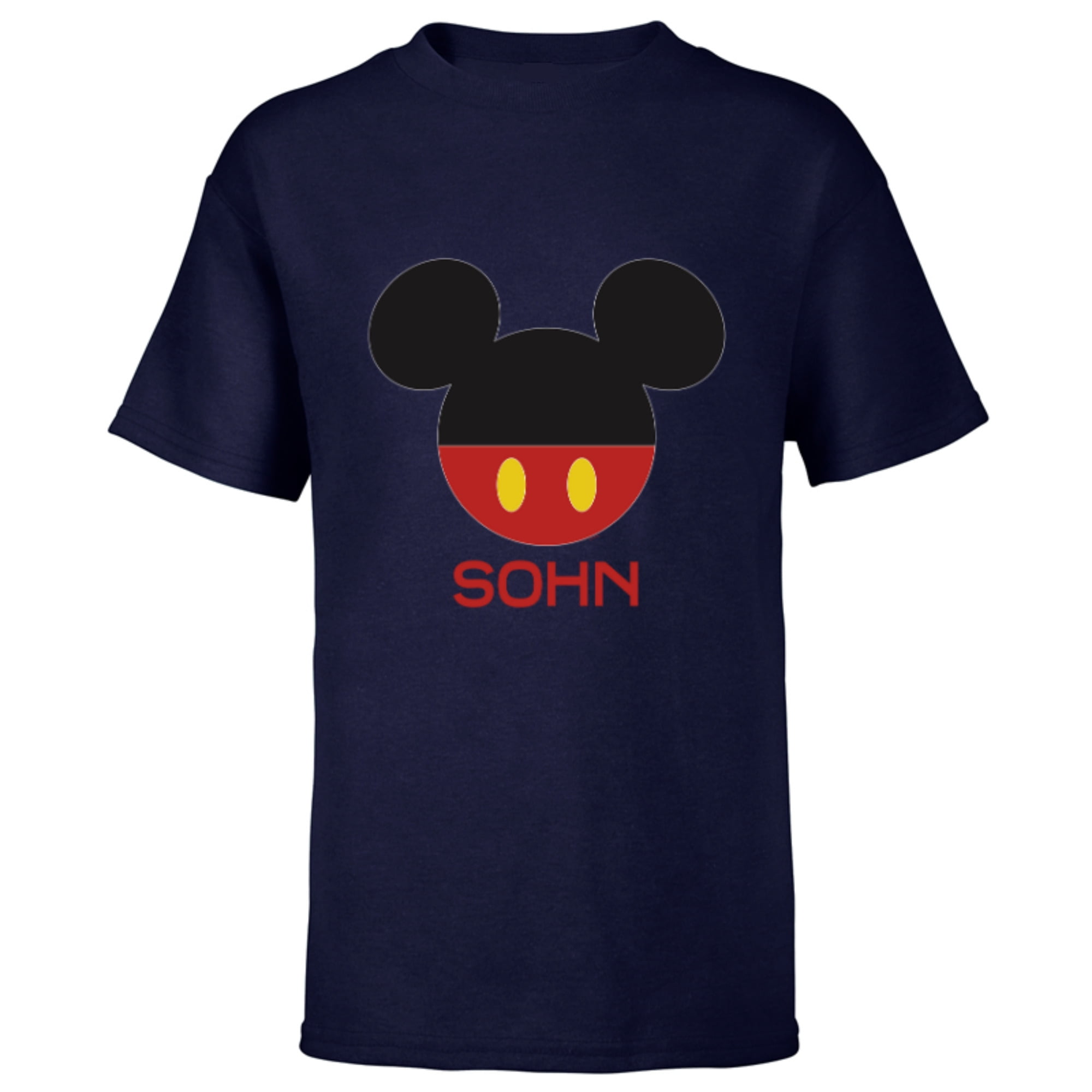 Disney Mickey Mouse Red Shorts Icon Sohn Family German- Short Sleeve T ...