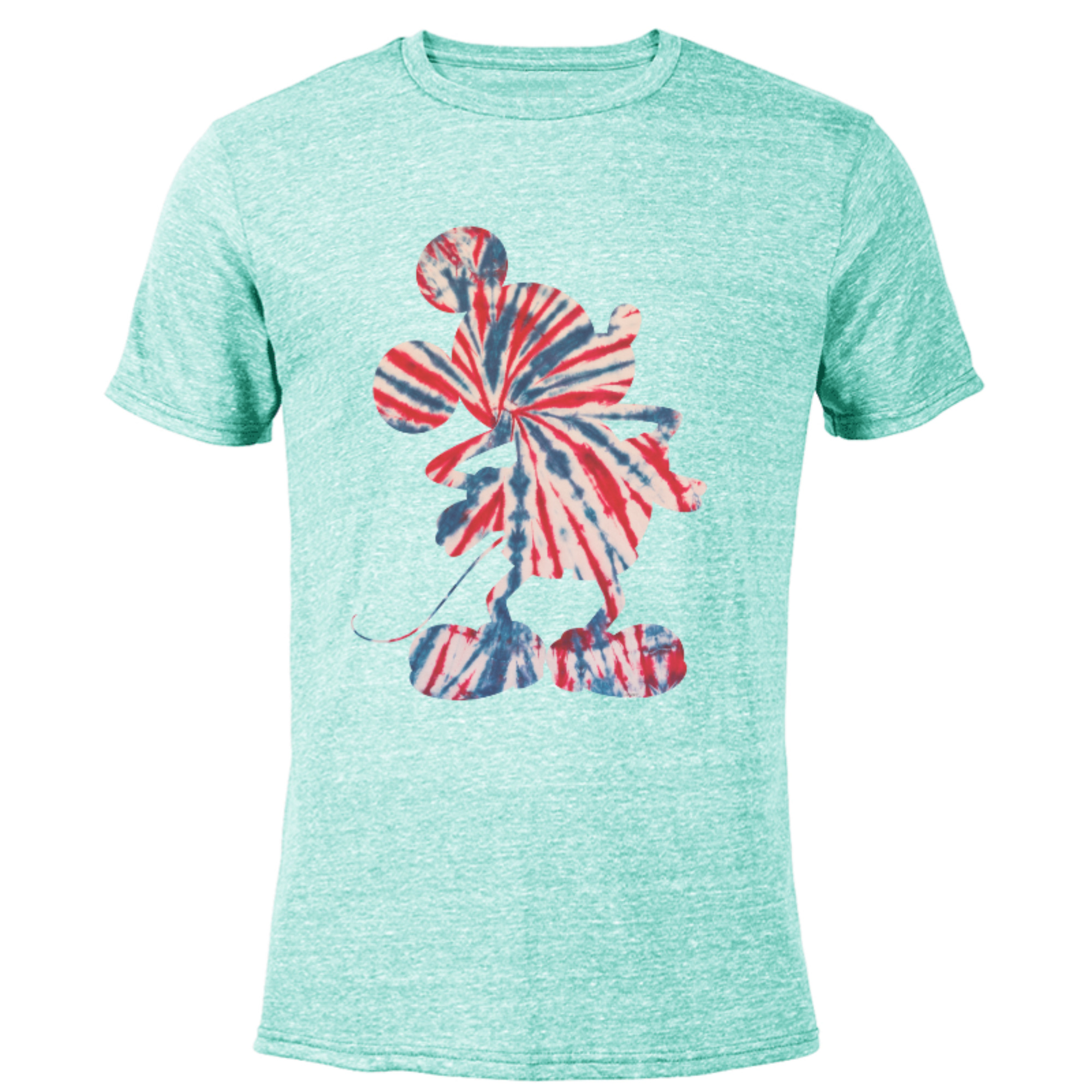 Disney Mickey Mouse Red White Blue Tie Dye - Short Sleeve Blended T ...
