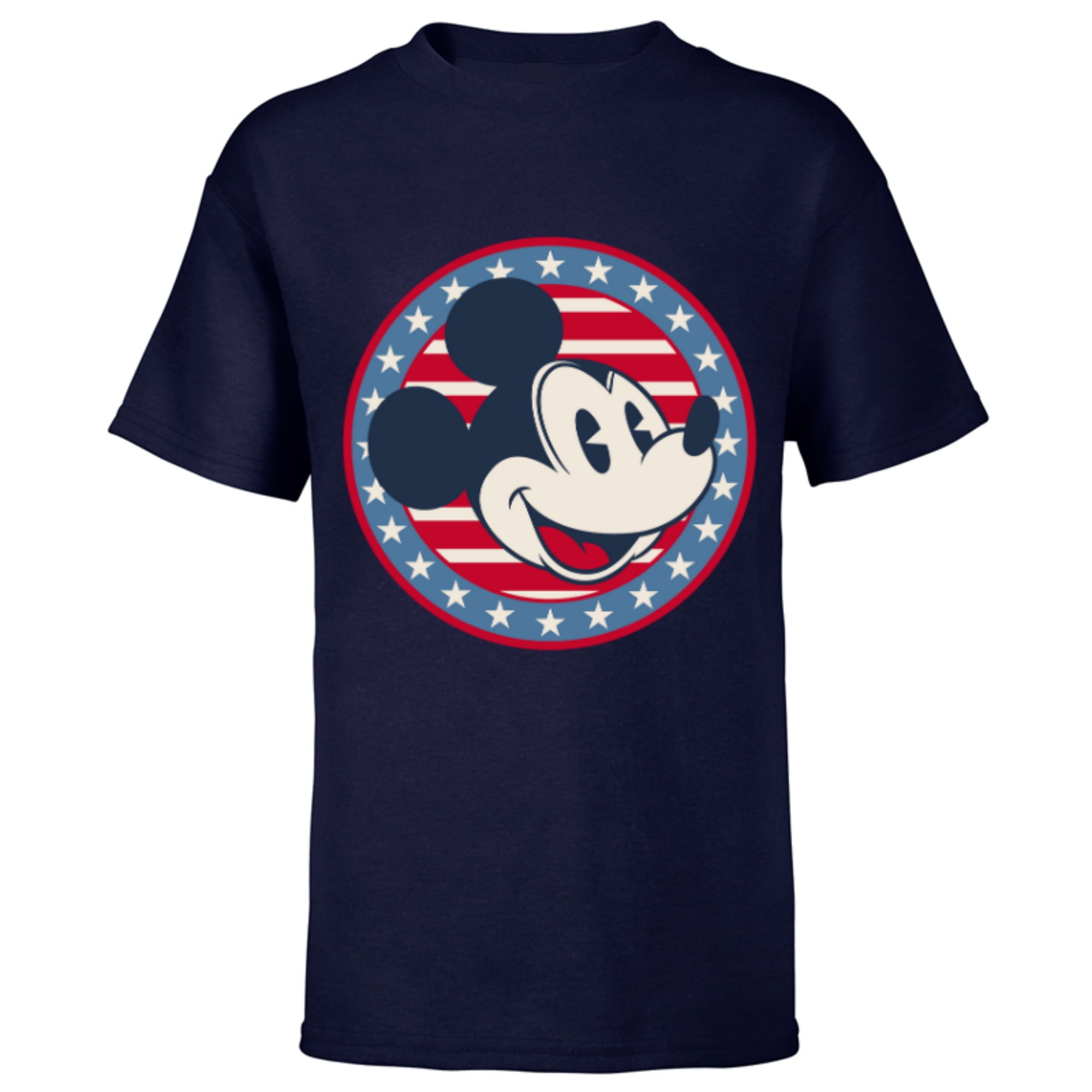 Disney Mickey Mouse Red White and Blue Retro Americana - Short Sleeve T ...