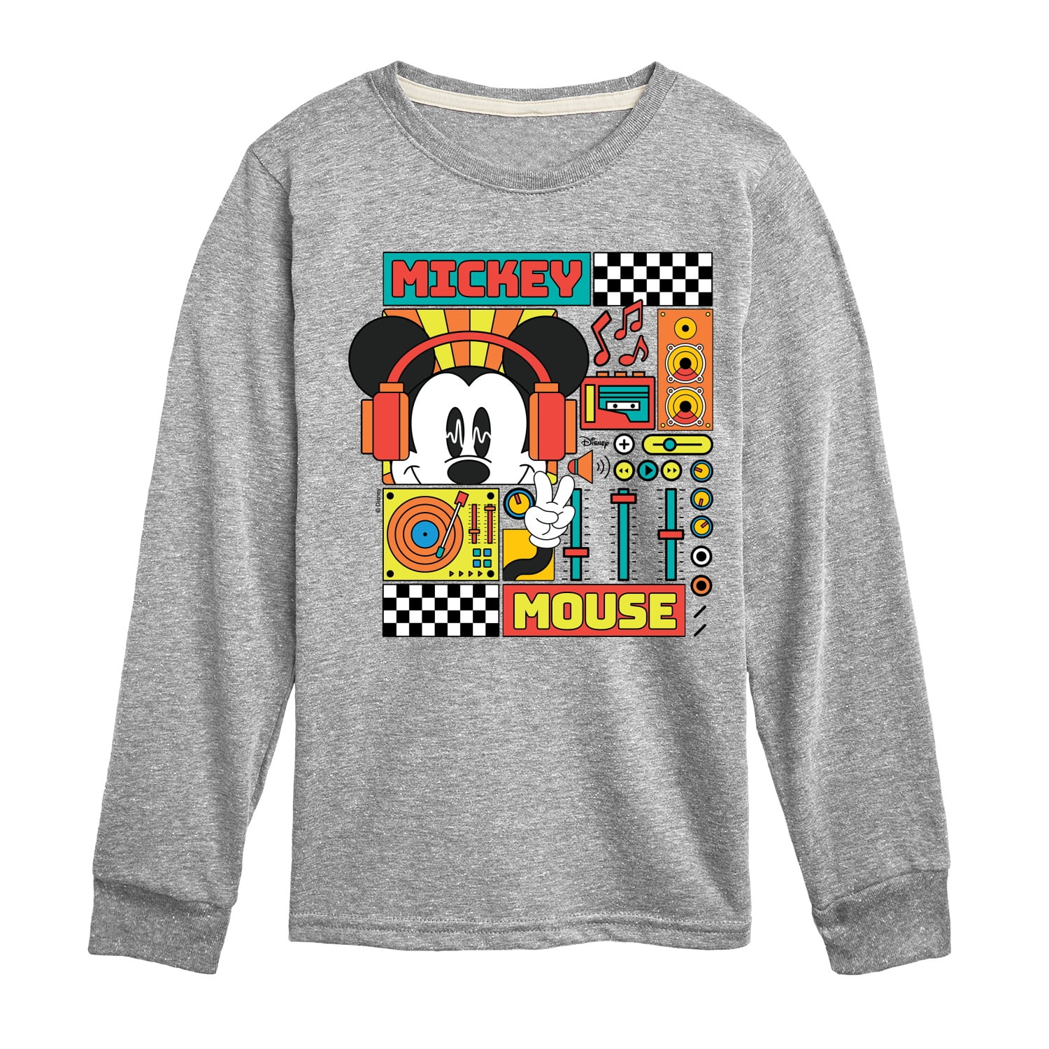 Disney - Mickey Mouse Rhythm Waves - Toddler & Youth Long Sleeve ...