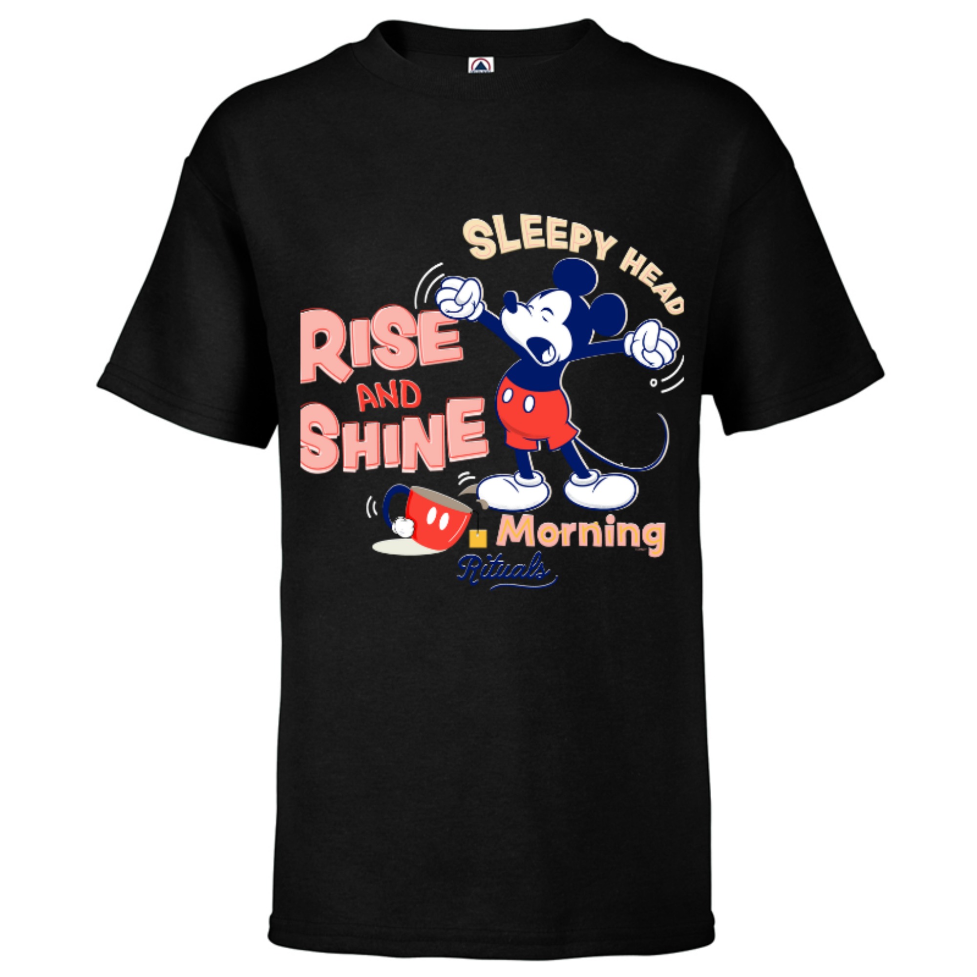 Disney Mickey Mouse Rise and Shine Morning Rituals - Short Sleeve T ...
