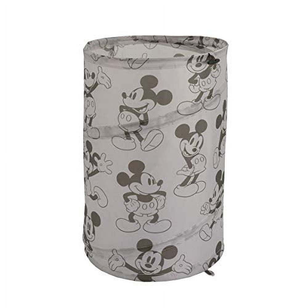 Disney Mickey Mouse Round Pop-Up Hamper, Grey/Black - Walmart.com