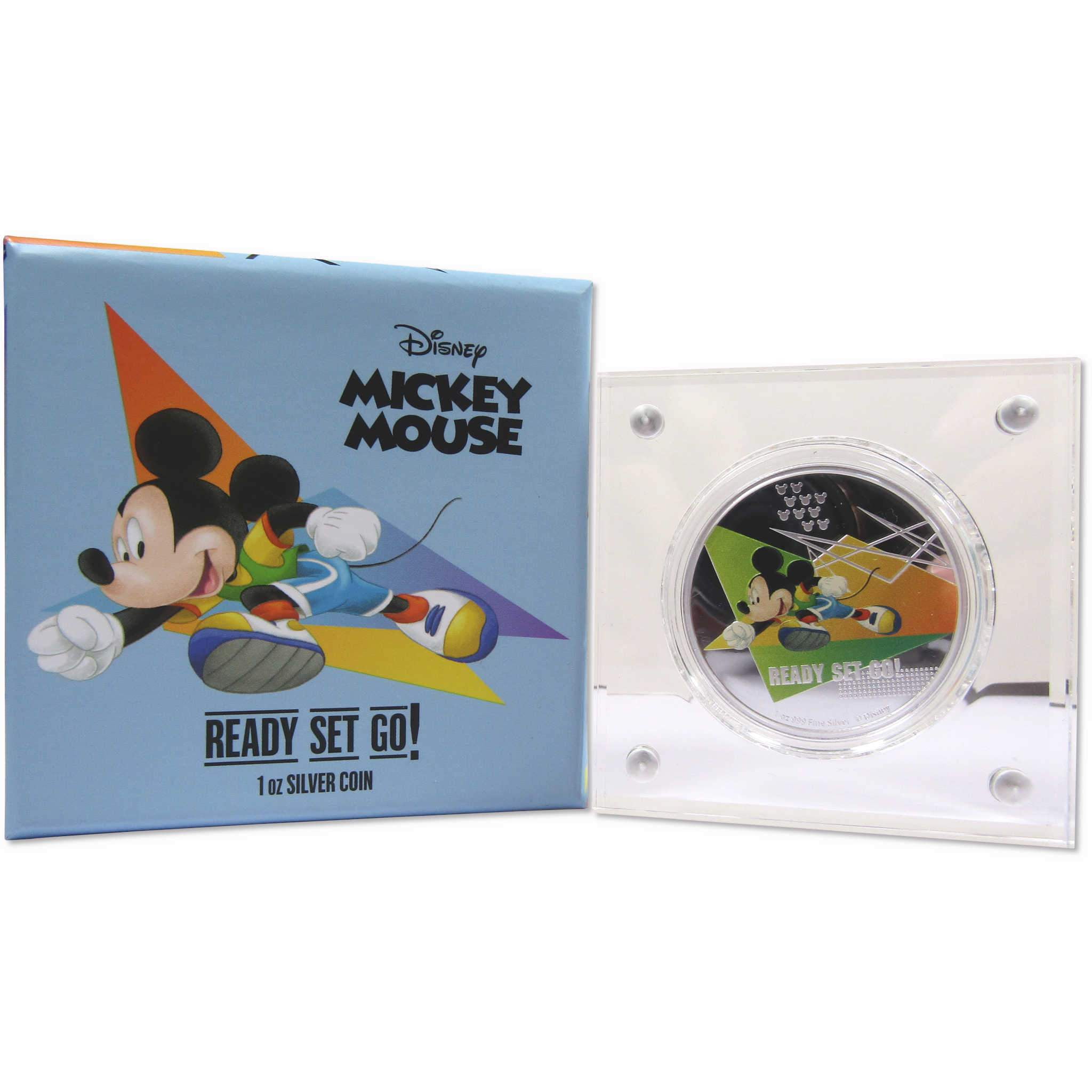 Disney Mickey Mouse Running Ready Set Go 1 oz .999 Silver $2 Proof 2020 ...