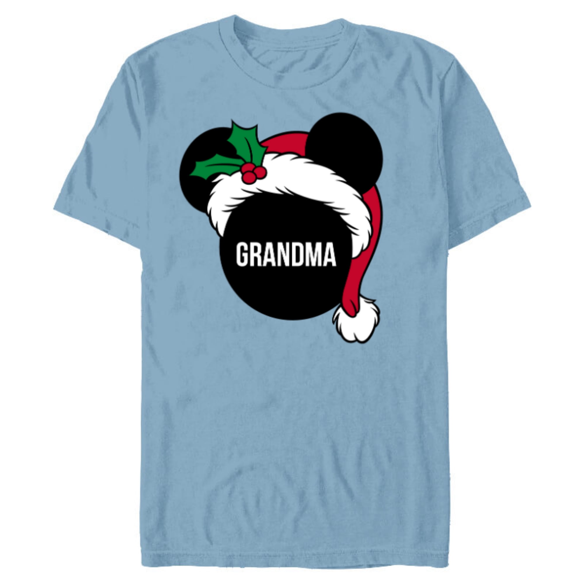 Disney Mickey Mouse Santa Hat GRANDMA Holiday Family - Short Sleeve ...