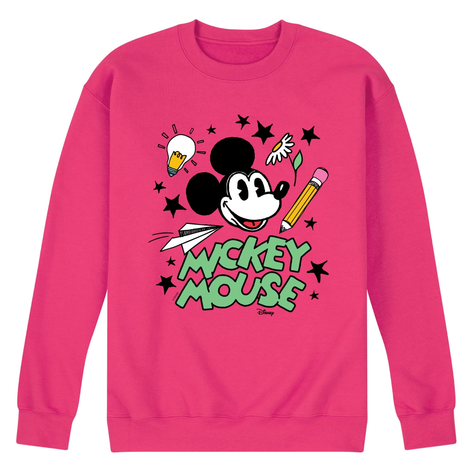 Disney - Mickey Mouse - School Doodles - Men's Crew Neck Fleece ...