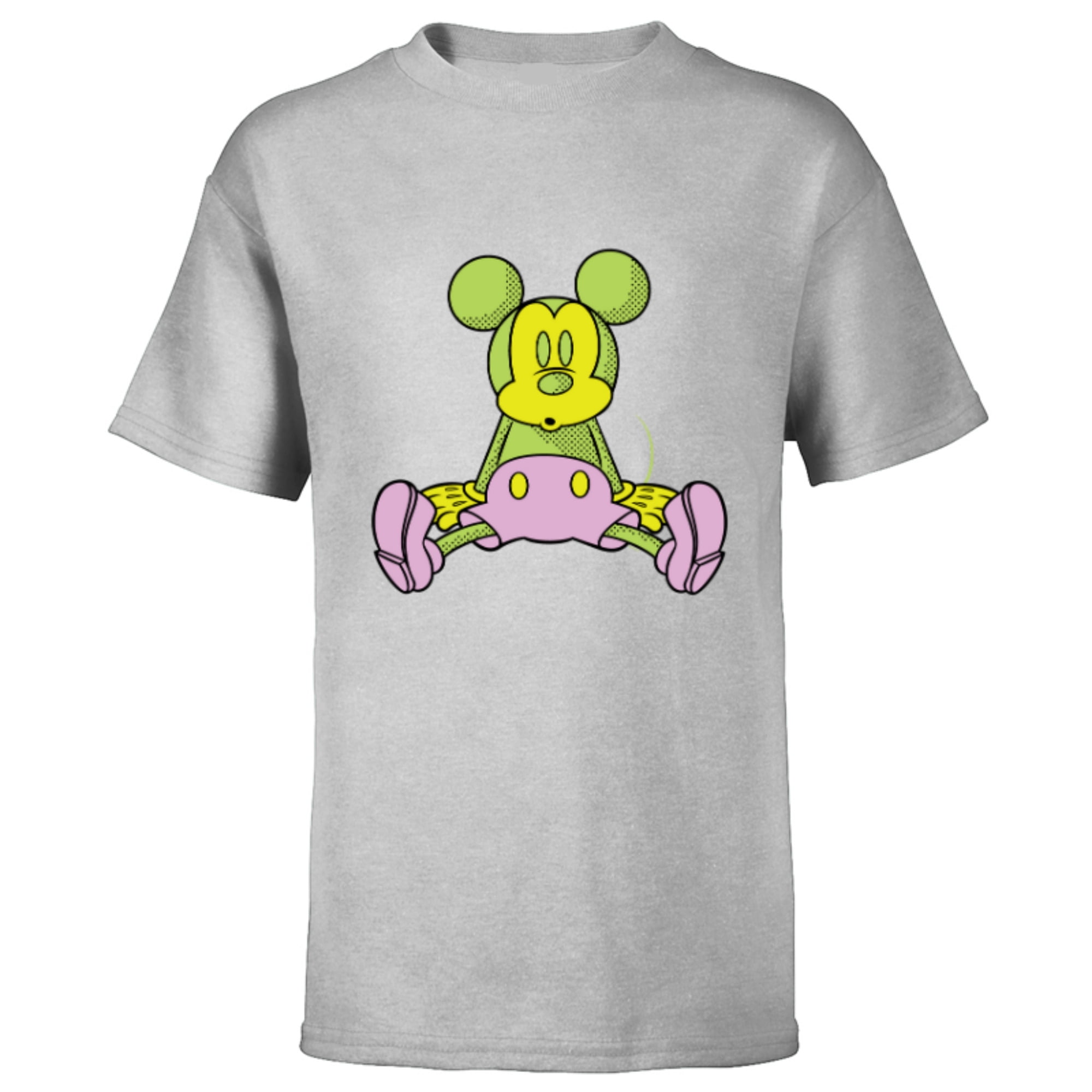 Disney Mickey Mouse Sitting Down Retro Pop Art - Short Sleeve T-Shirt ...