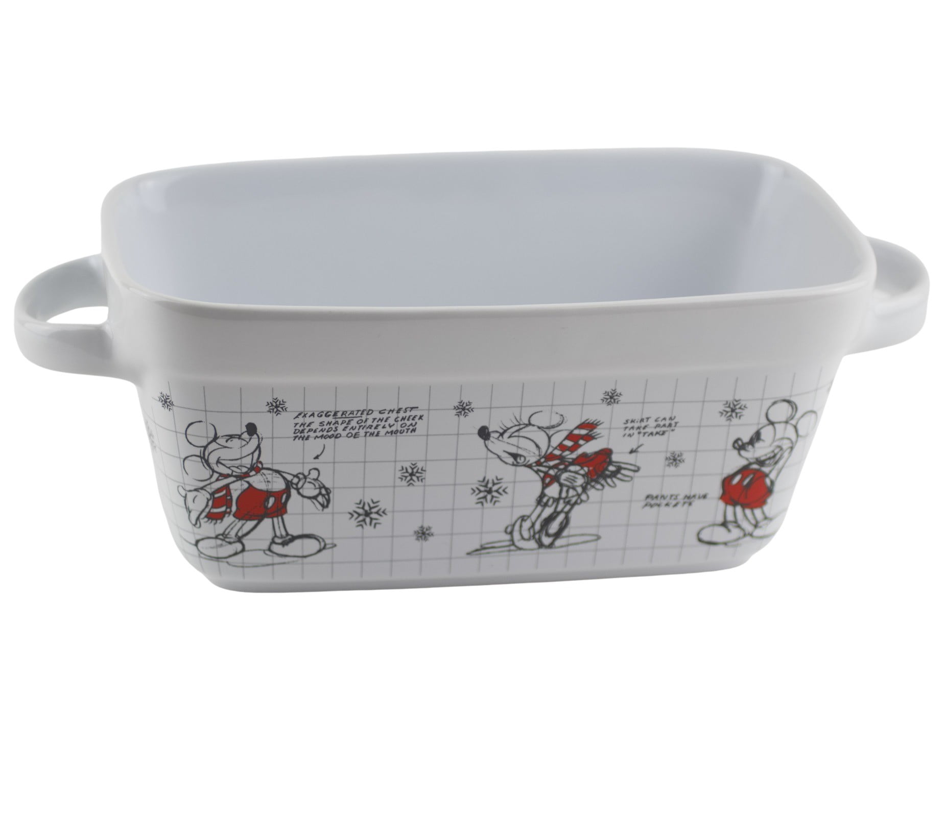 Disney Mickey Mouse Sketchbook Rectangular Baker Baking Loaf Bread Pan ...