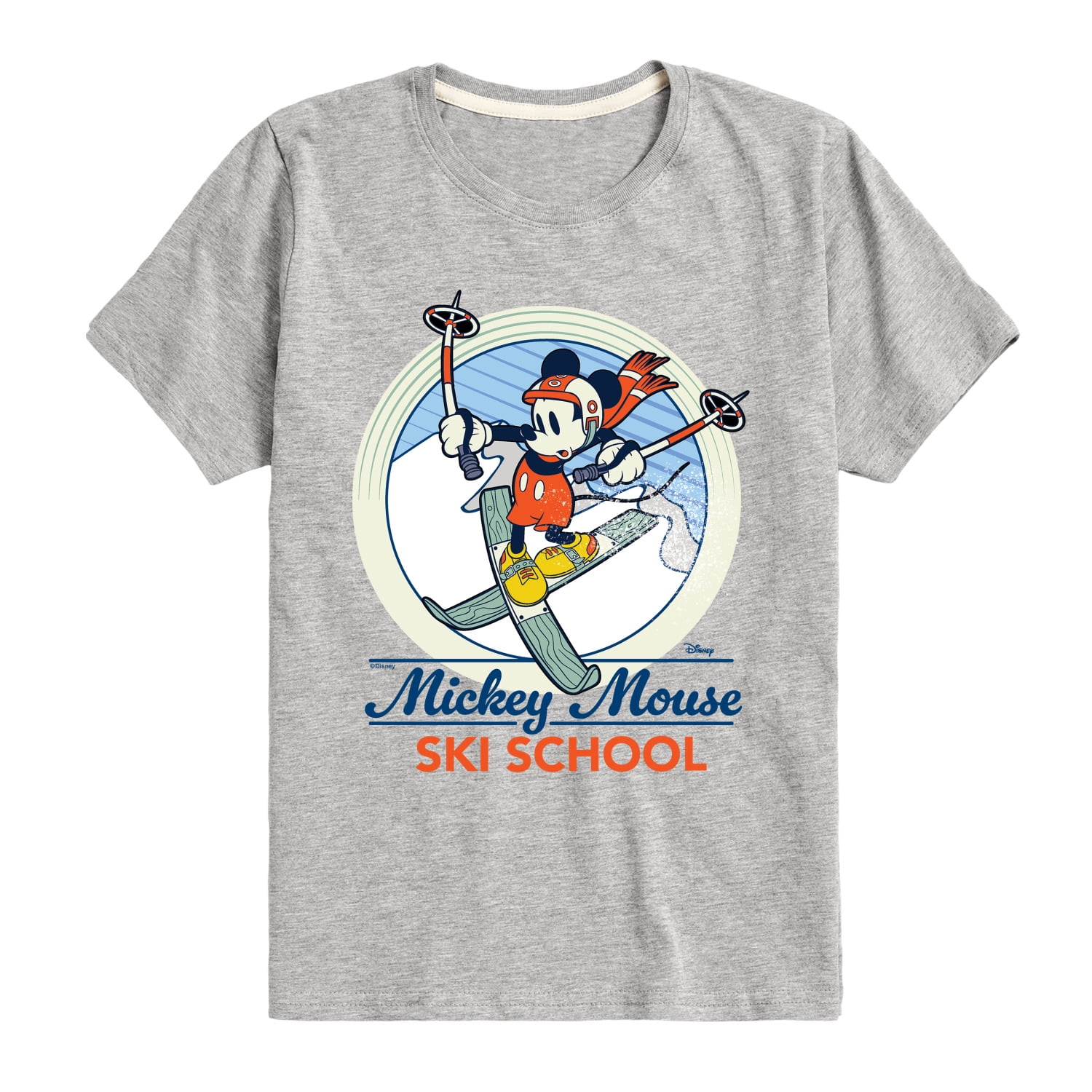 Disney - Mickey Mouse Ski School - Toddler & Youth Short Sleeve Graphic ...