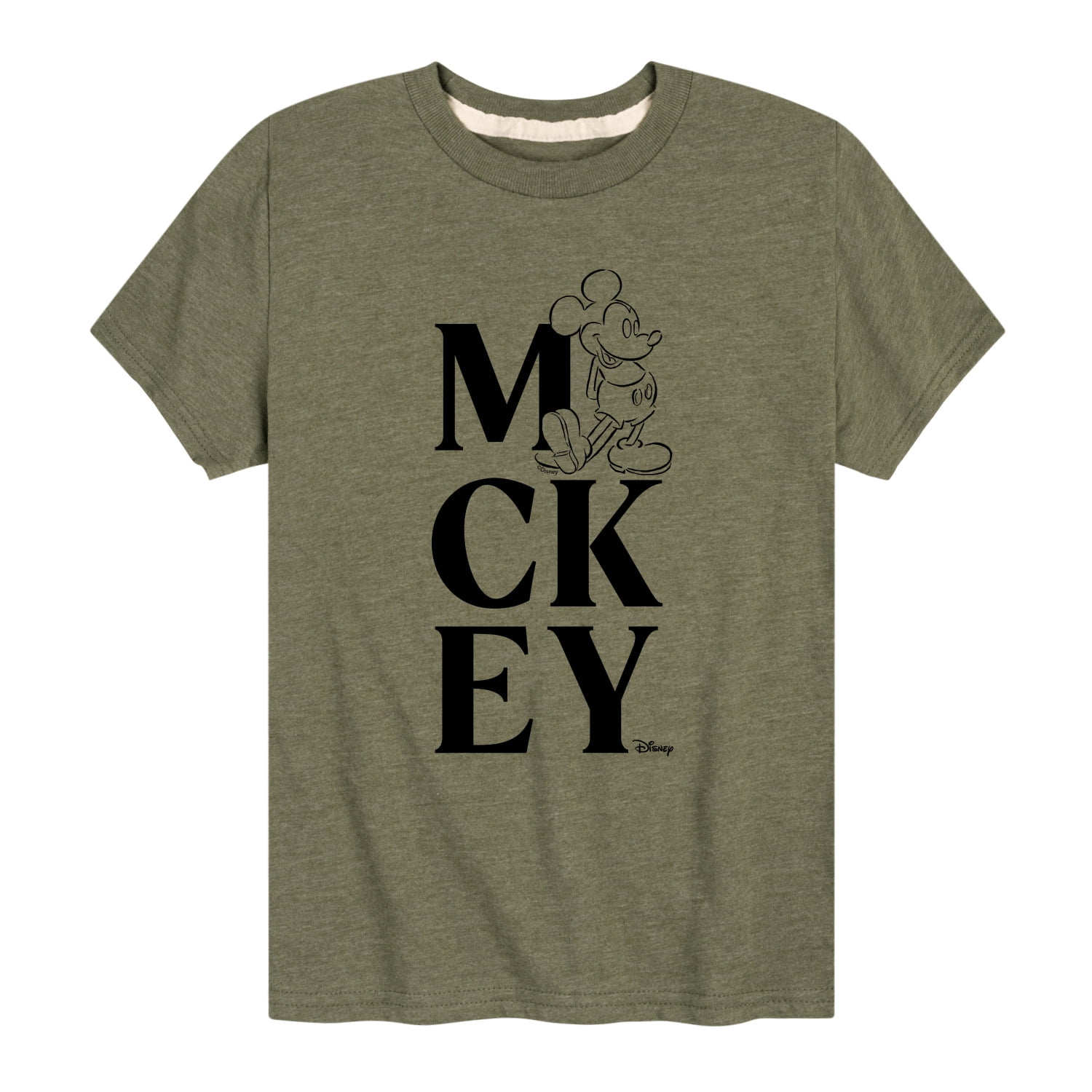 Disney - Mickey Mouse - Spell Out The Mouse - Youth Short Sleeve ...
