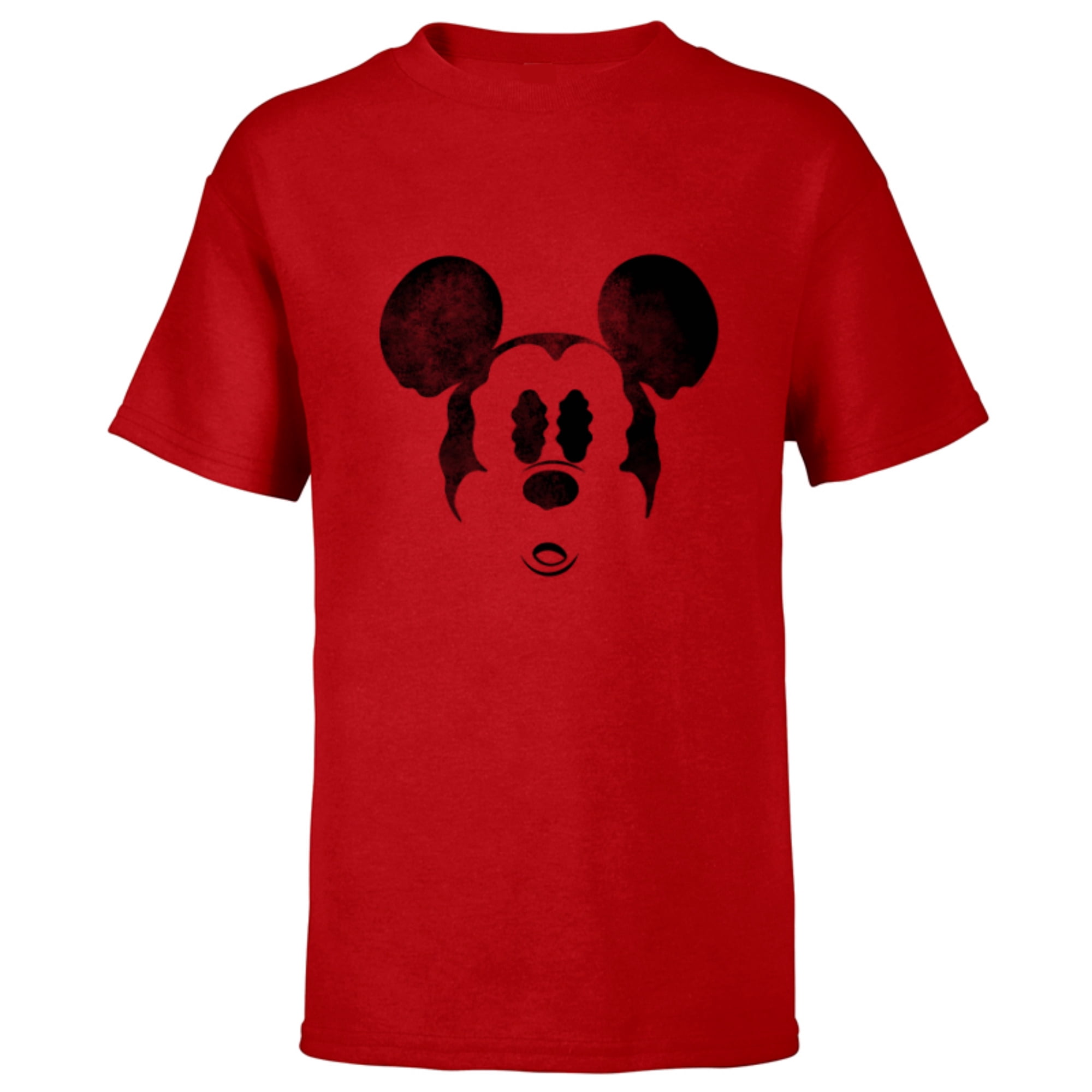 Disney Mickey Mouse Spooky Wiggly Face Retro Distressed - Short Sleeve ...