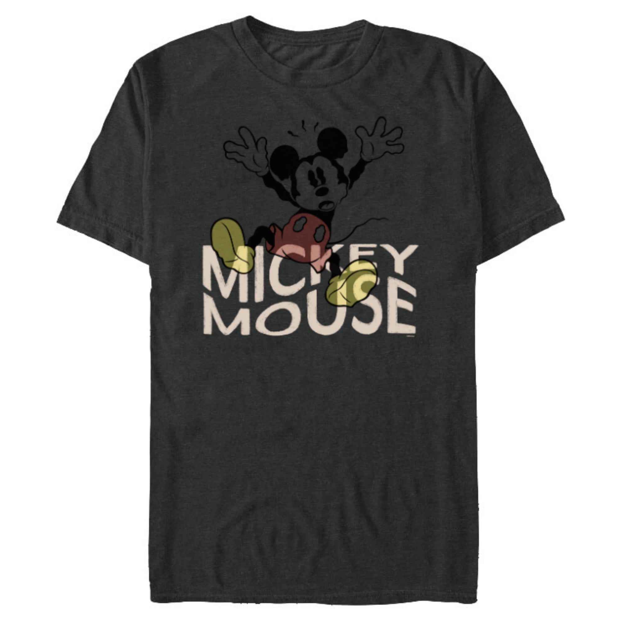 Disney Mickey Mouse Spooky Wiggly Silly Retro Distressed - Short Sleeve ...