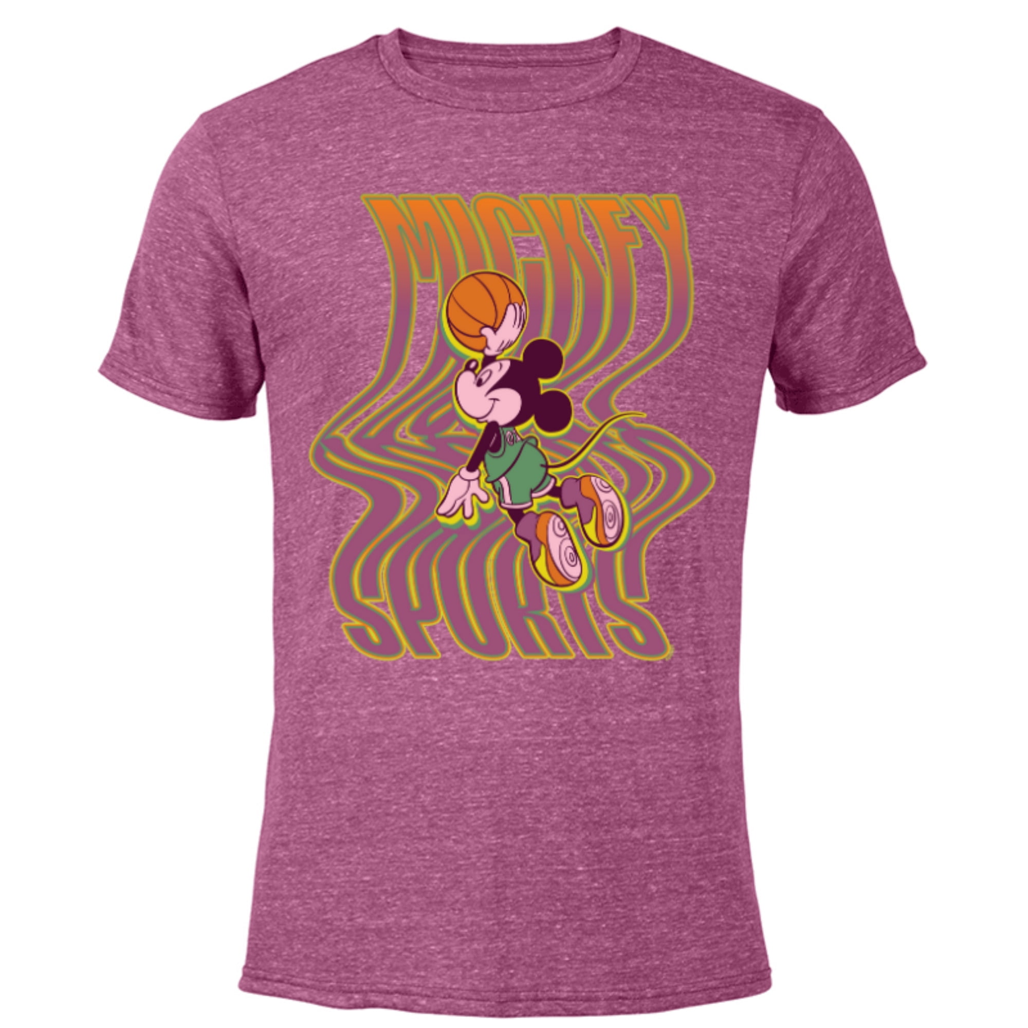 Disney Mickey Mouse Sports Basketball Dunk Wavy Letters - Short Sleeve ...