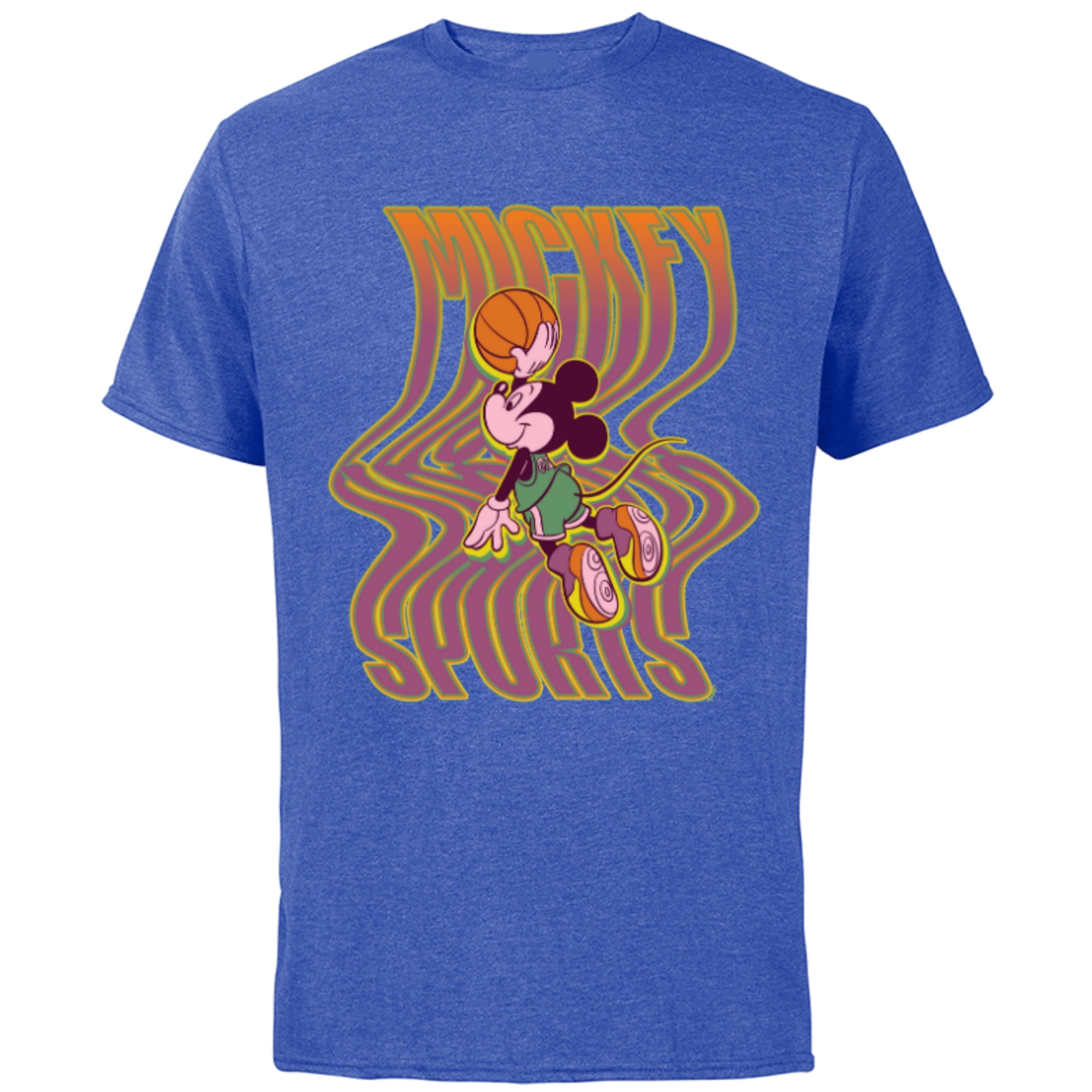 Disney Mickey Mouse Sports Basketball Dunk Wavy Letters - Short Sleeve ...