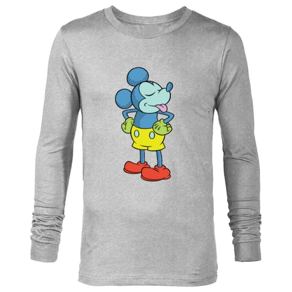 Disney Mickey Mouse Sticking Tongue Out Retro Pop Art - Long Sleeve T ...