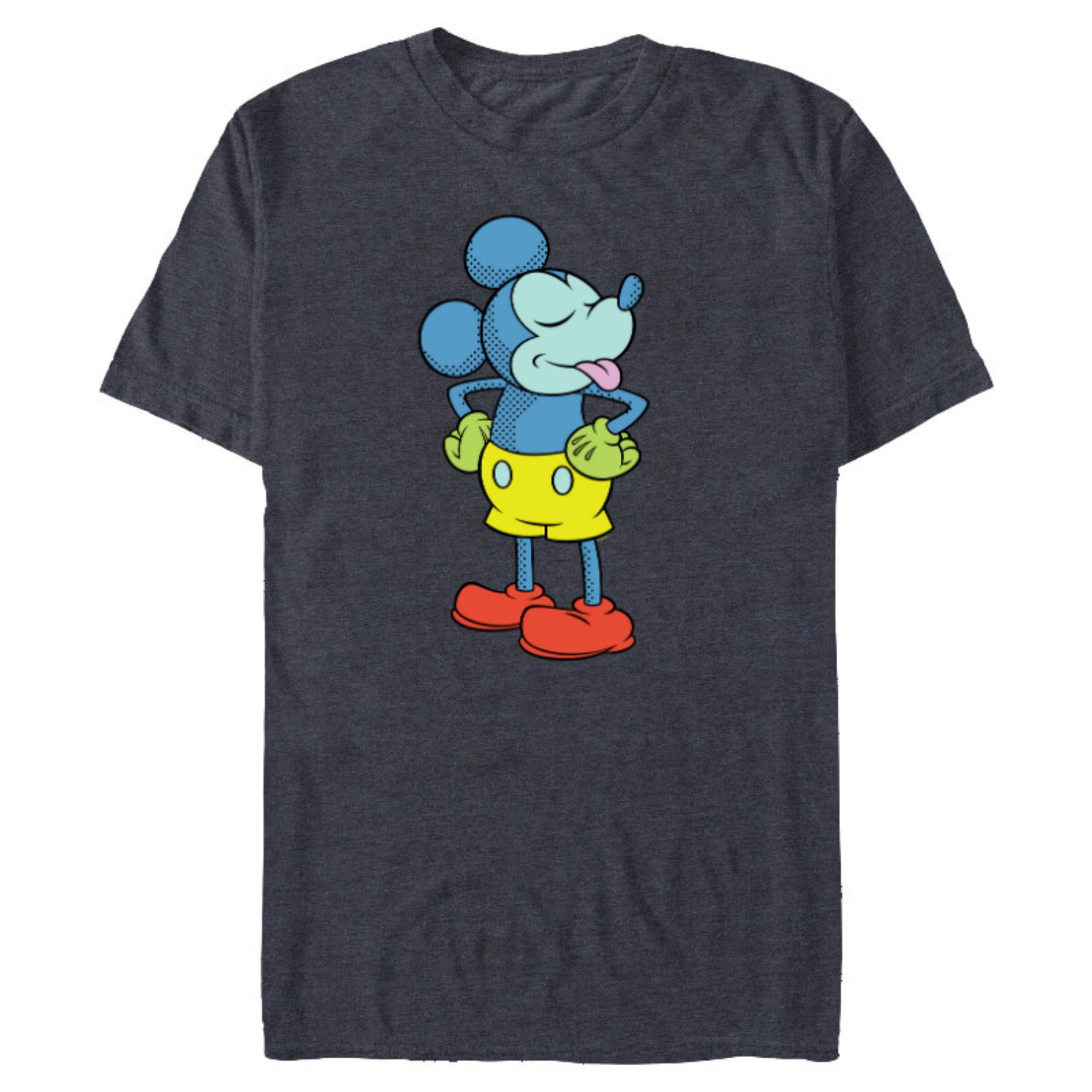 Disney Mickey Mouse Sticking Tongue Out Retro Pop Art - Short Sleeve ...