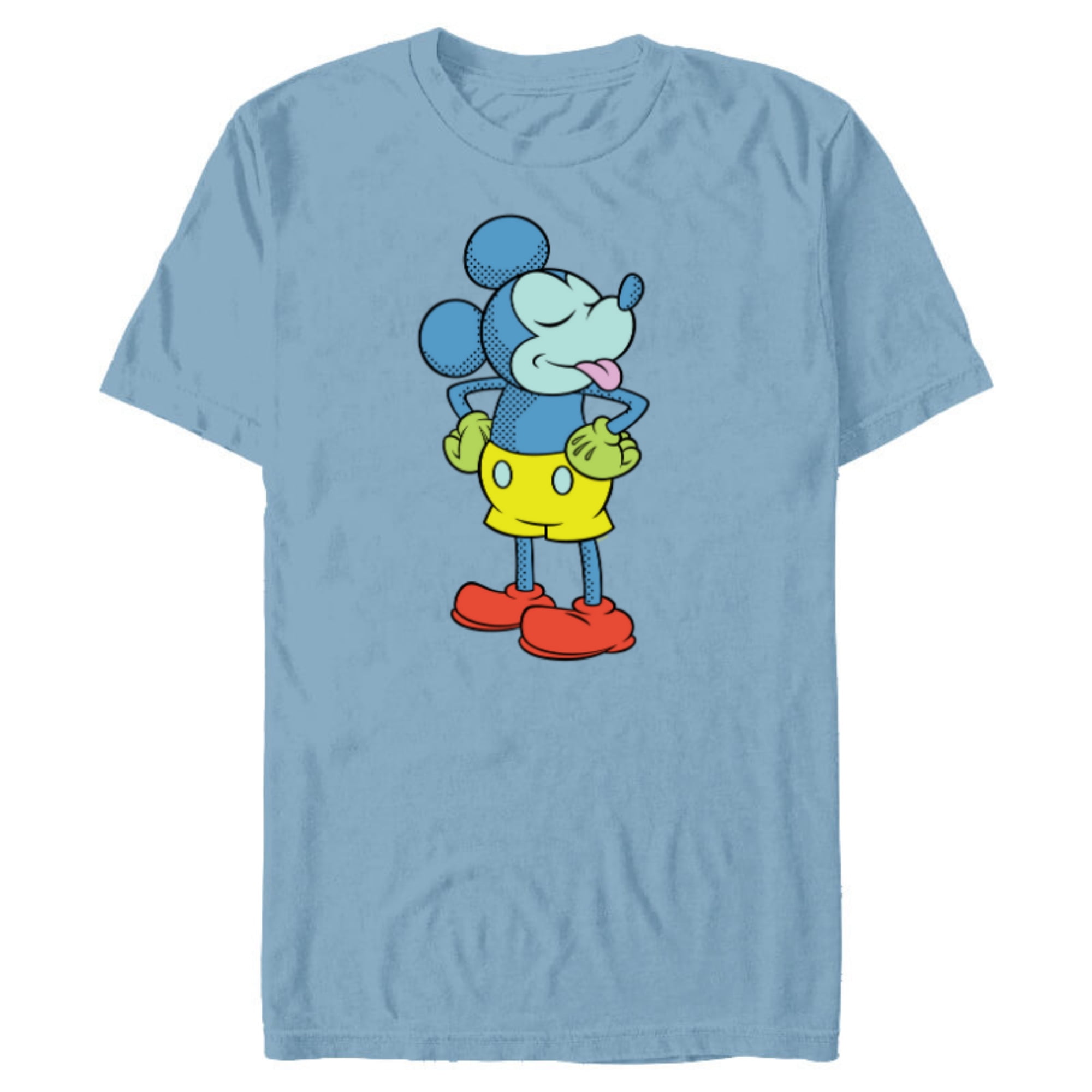 Disney Mickey Mouse Sticking Tongue Out Retro Pop Art - Short Sleeve ...