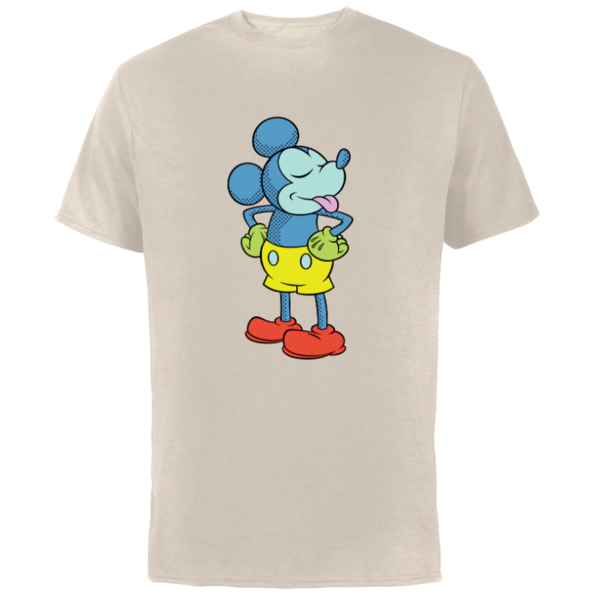 Disney Mickey Mouse Sticking Tongue Out Retro Pop Art - Short Sleeve ...