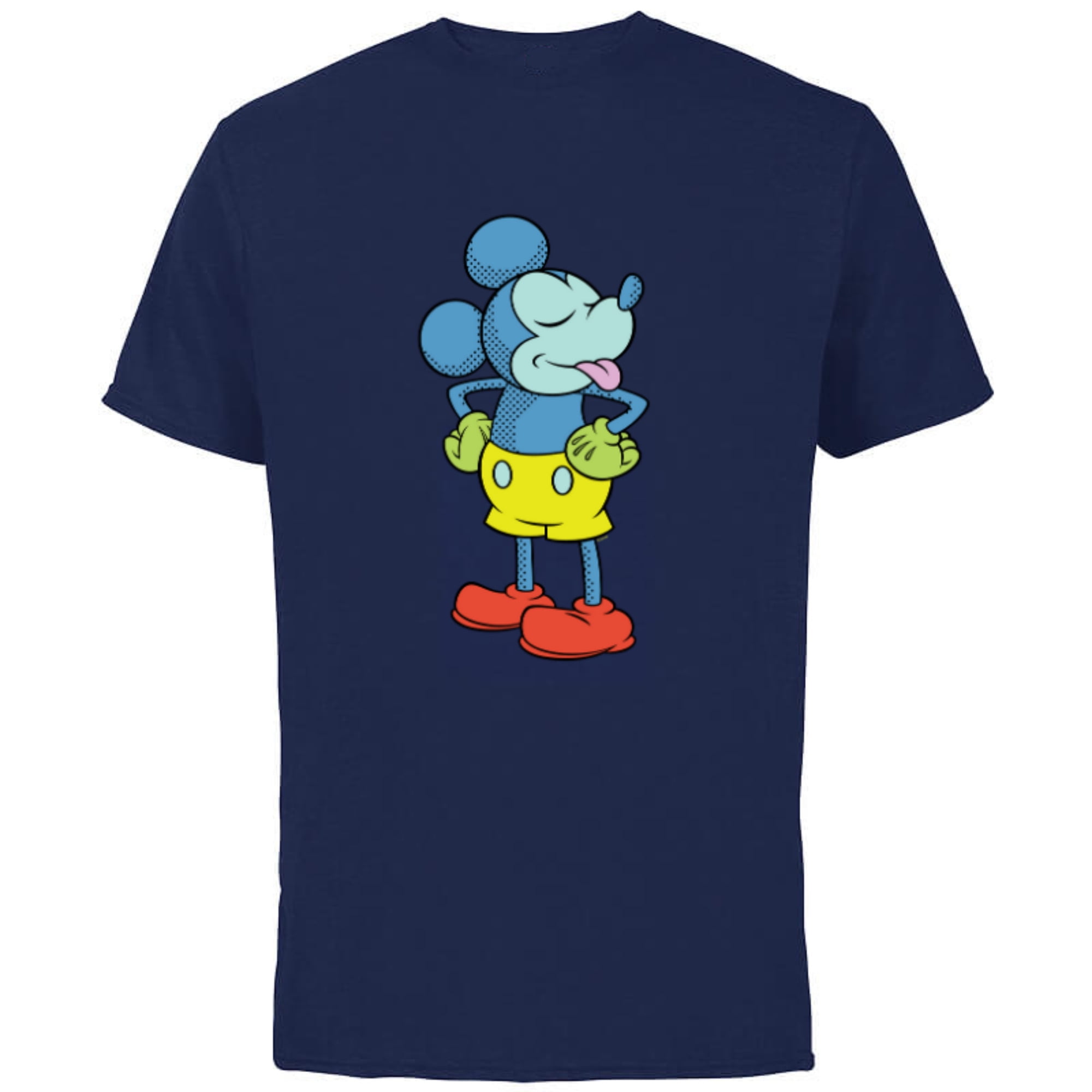 Disney Mickey Mouse Sticking Tongue Out Retro Pop Art - Short Sleeve ...