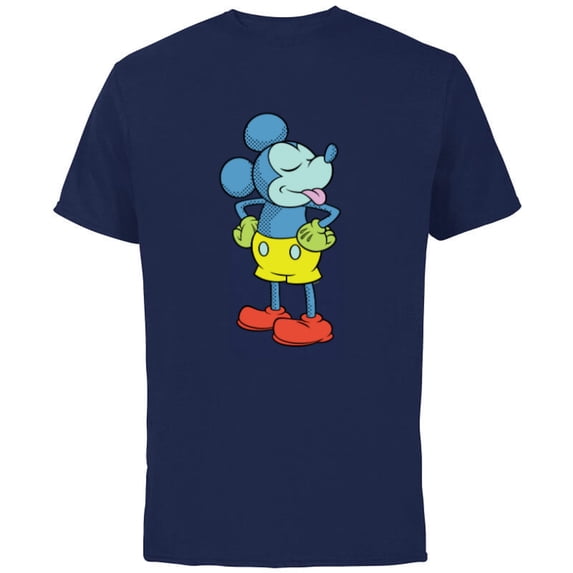Disney Mickey Mouse Sticking Tongue Out Retro Pop Art - Short Sleeve ...
