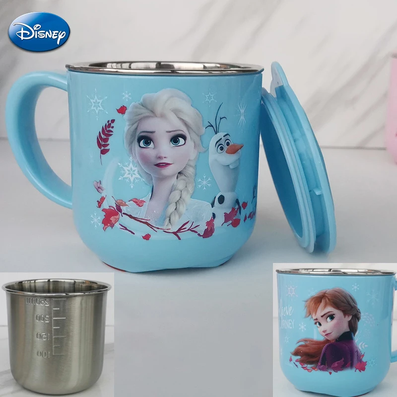 Disney Mickey Mouse Stitch Cartoon Cups Stainless Steel Milk Cup Mugs ...