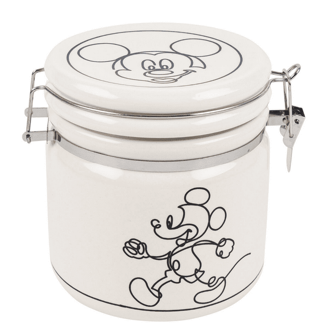 Disney Mickey Mouse Storage Jar W/ Clamp Lid- 5" - Walmart.com
