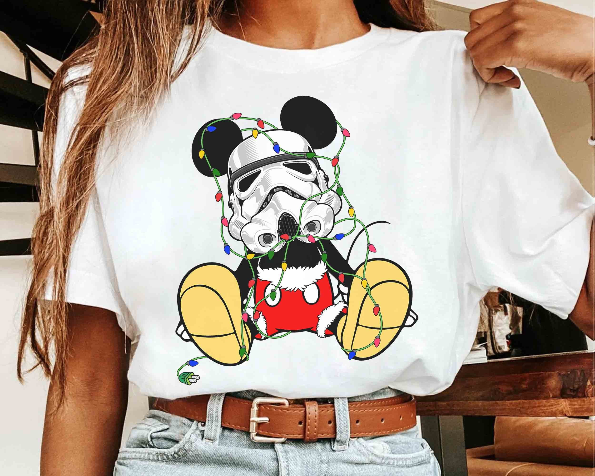 Disney Mickey Mouse Stormtrooper Christmas Light S T-Shirt, Mickey'S ...