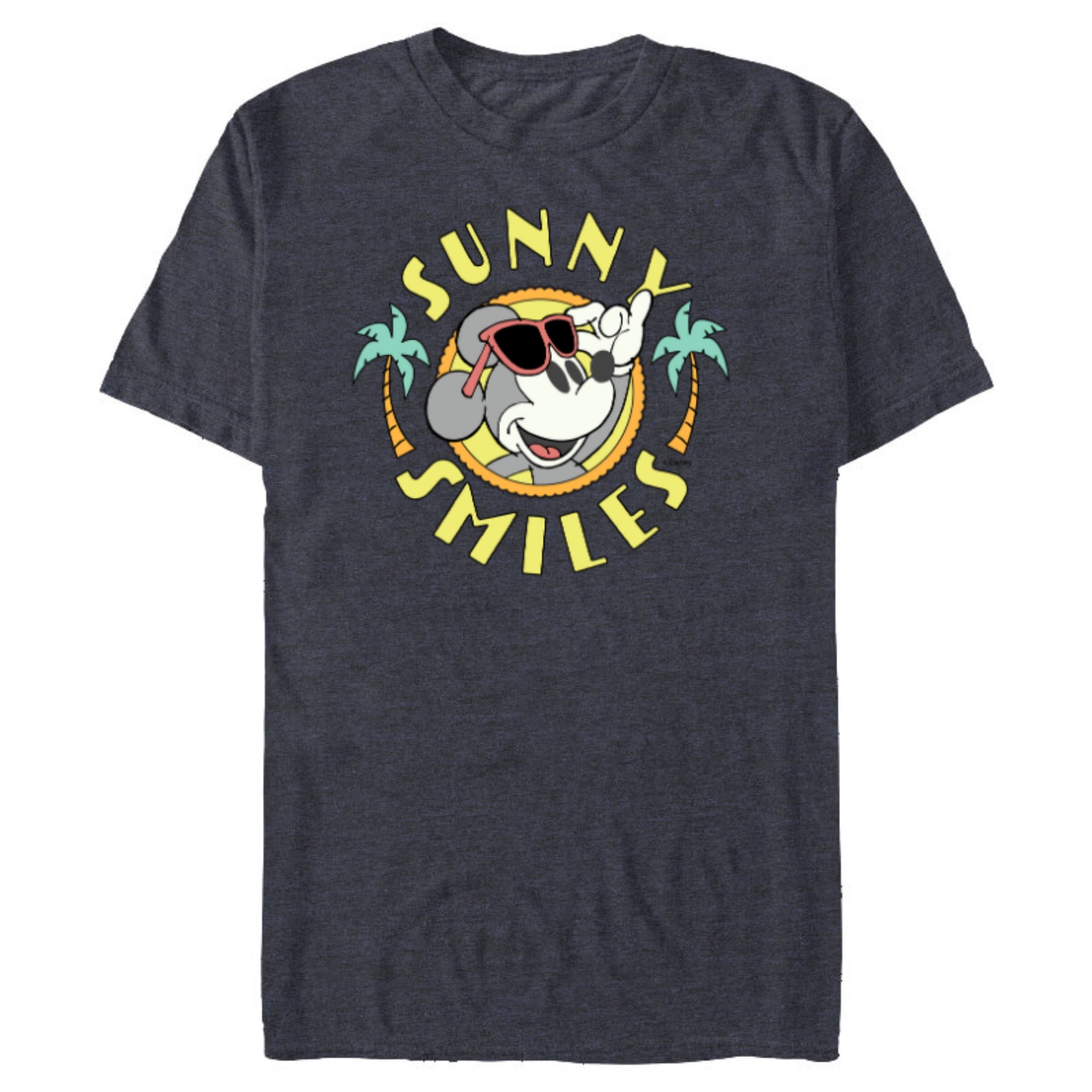 Disney Mickey Mouse Sunny Smiles Summer - Short Sleeve Blended T-Shirt ...