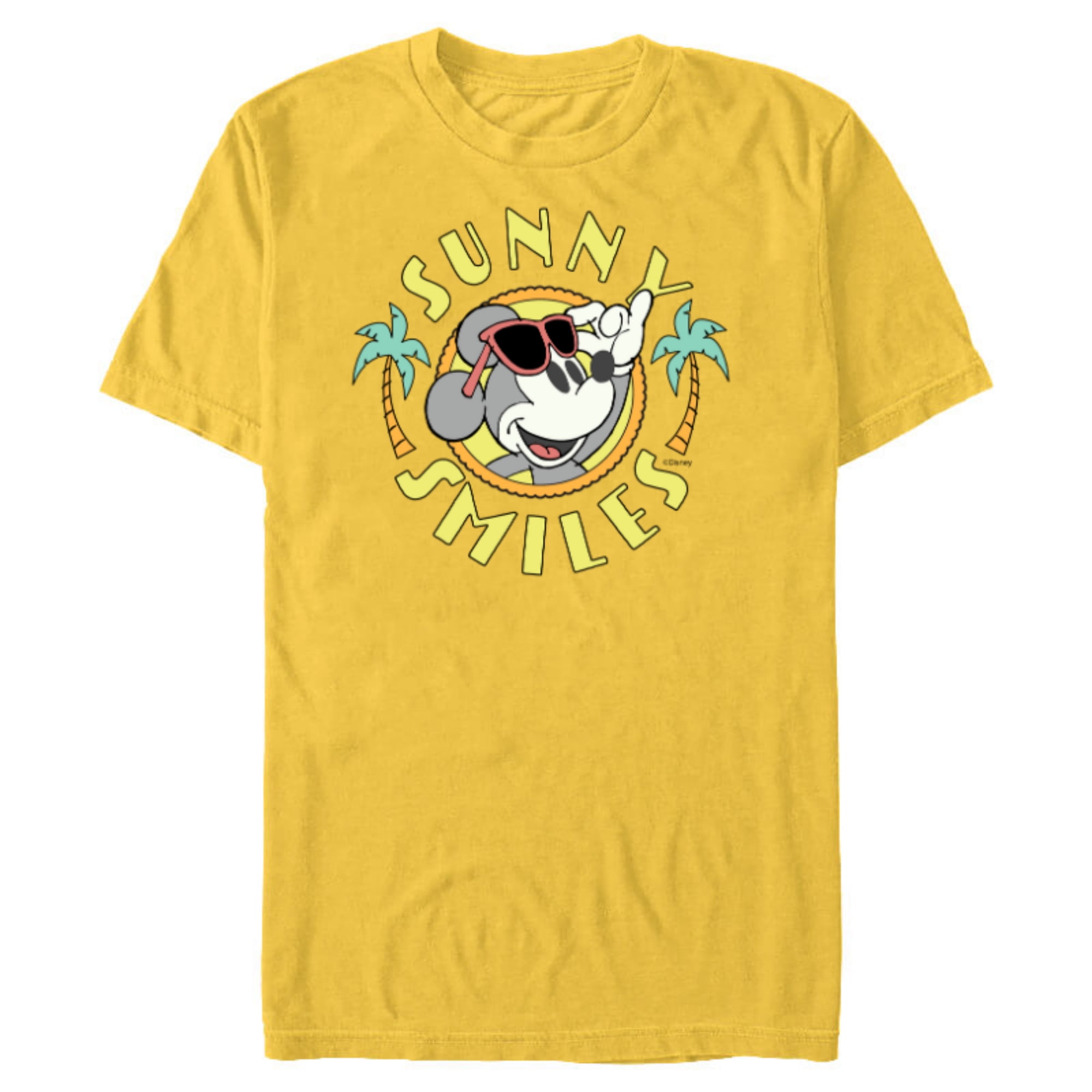 Disney Mickey Mouse Sunny Smiles Summer - Short Sleeve Blended T-Shirt ...