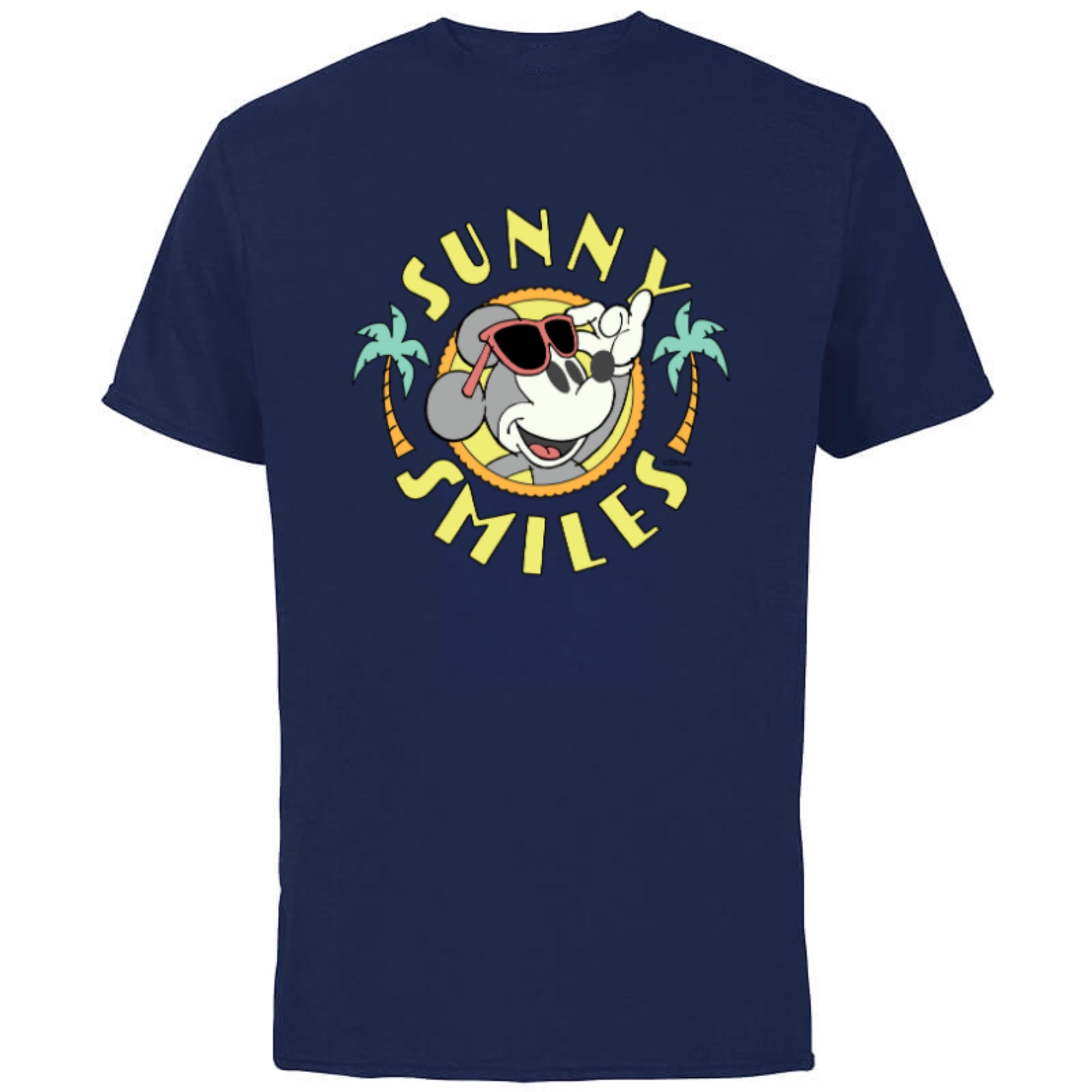 Disney Mickey Mouse Sunny Smiles Summer - Short Sleeve Cotton T-Shirt ...
