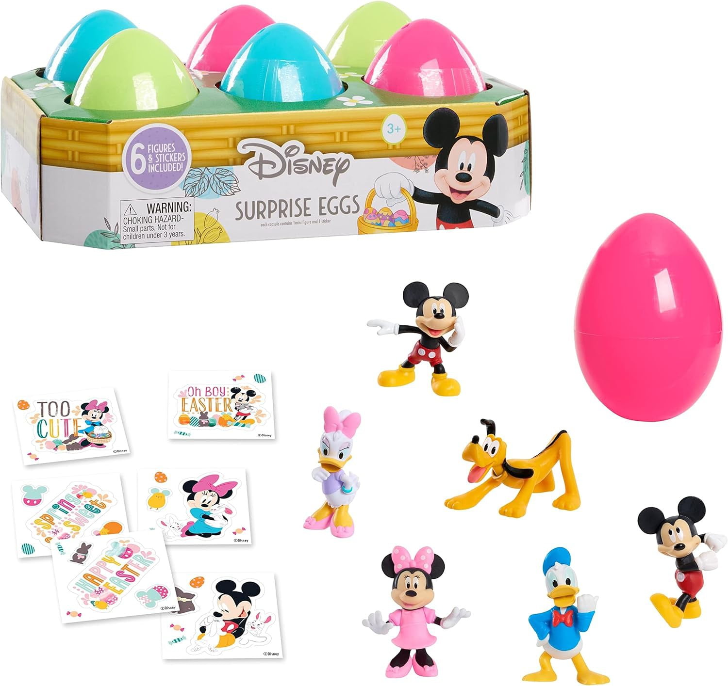Disney Mickey Mouse & Minnie Surprise Easter Eggs Basket Stuffers for ...