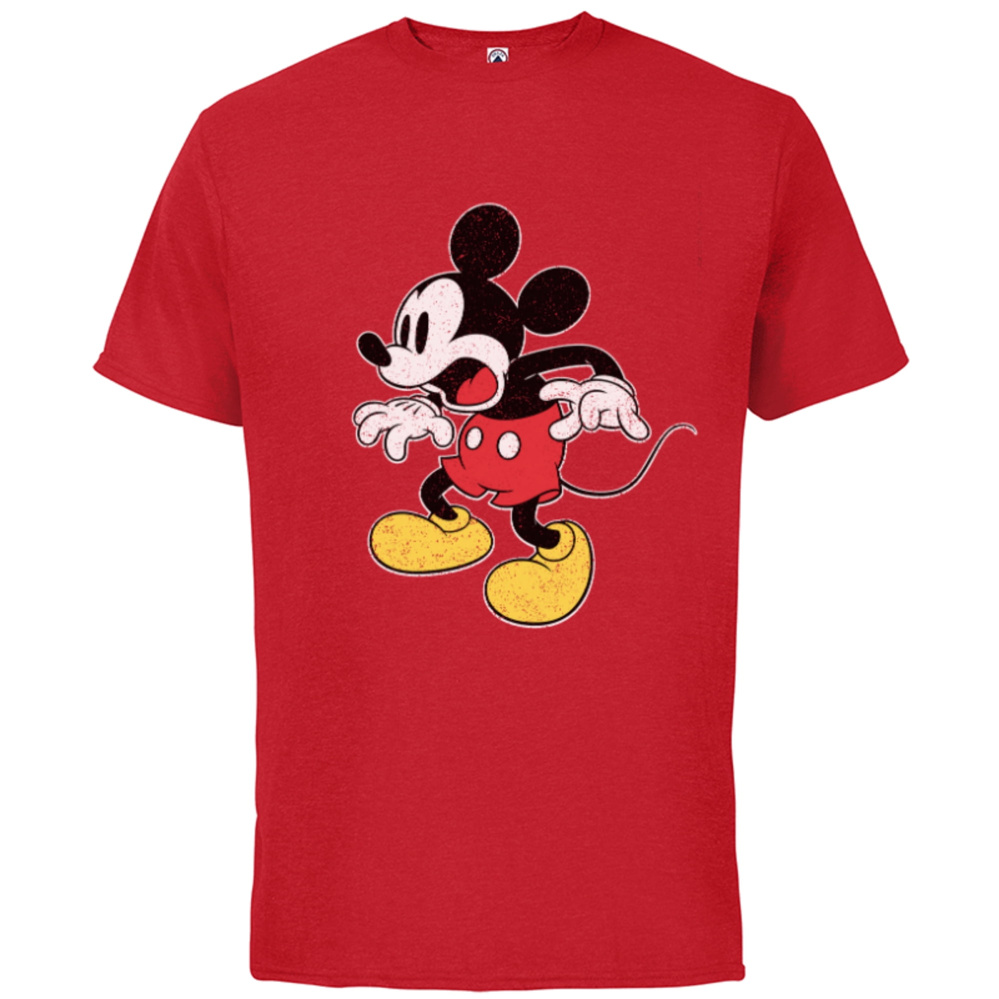 Disney Mickey Mouse Surprised - Short Sleeve Cotton T-Shirt for Adults ...
